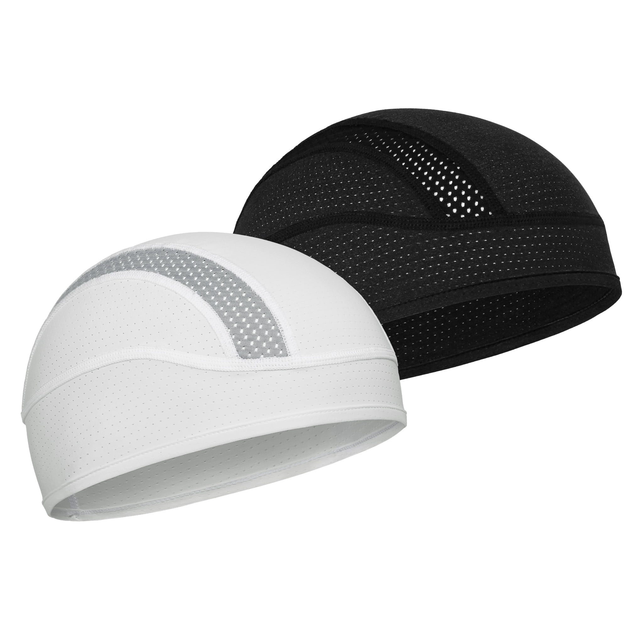 MELASA Skull Cap Helmet Liner Beanie, Cooling Mesh Cycling Running Hat ...