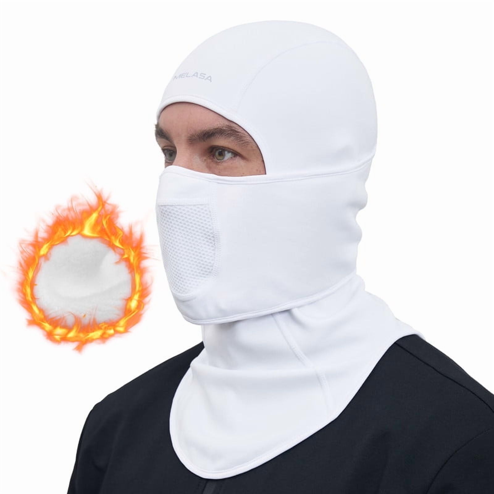 MELASA Winter Balaclava Face Mask for Men Women, Thermal Fleece Ski ...