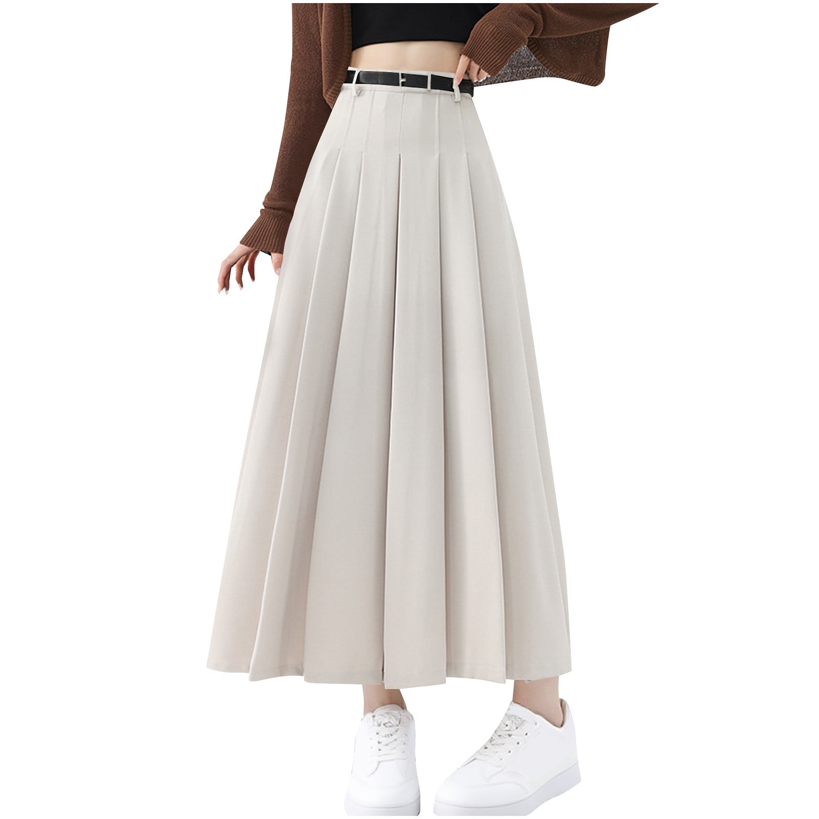 MELDVDIB Womens Skirts Elastic Waisted Elegant Summer Loose Skirt ...