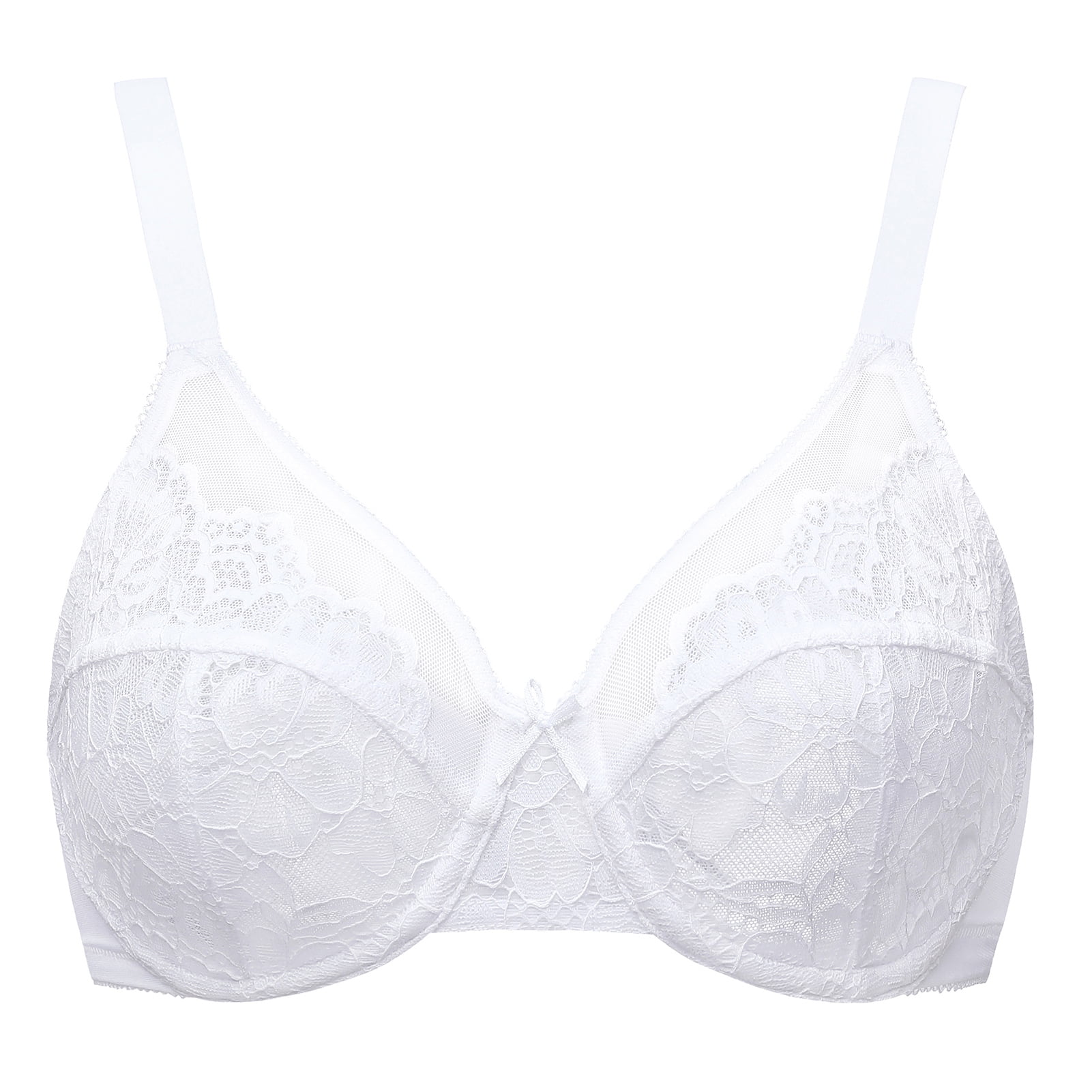 MELENECA Women's Full Coverage No Padding Plus Size Minimizer Underwire ...