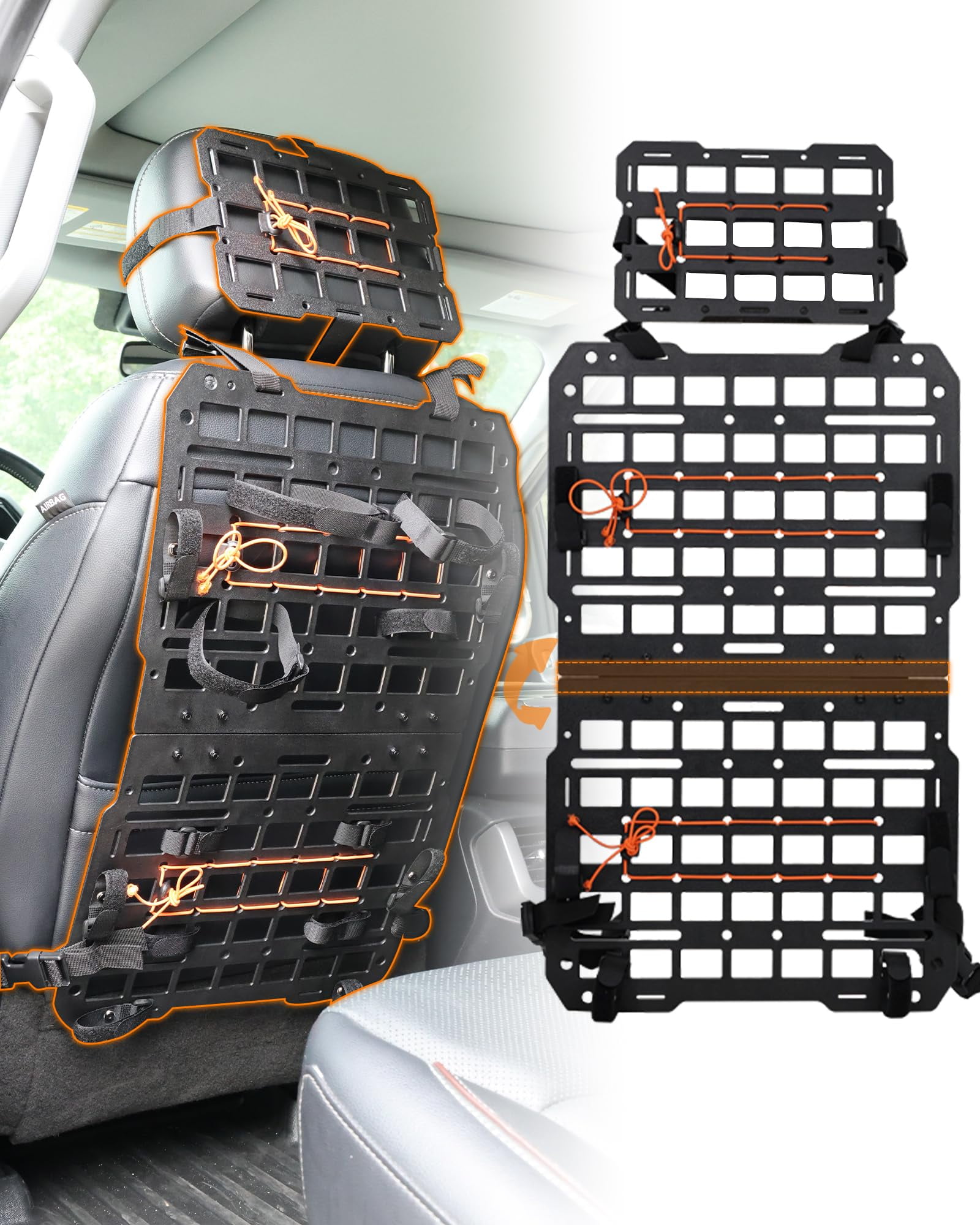 MELIPRON Rigid Molle Panel for Seat NSD3 Back & Headrest Foldable Molle ...