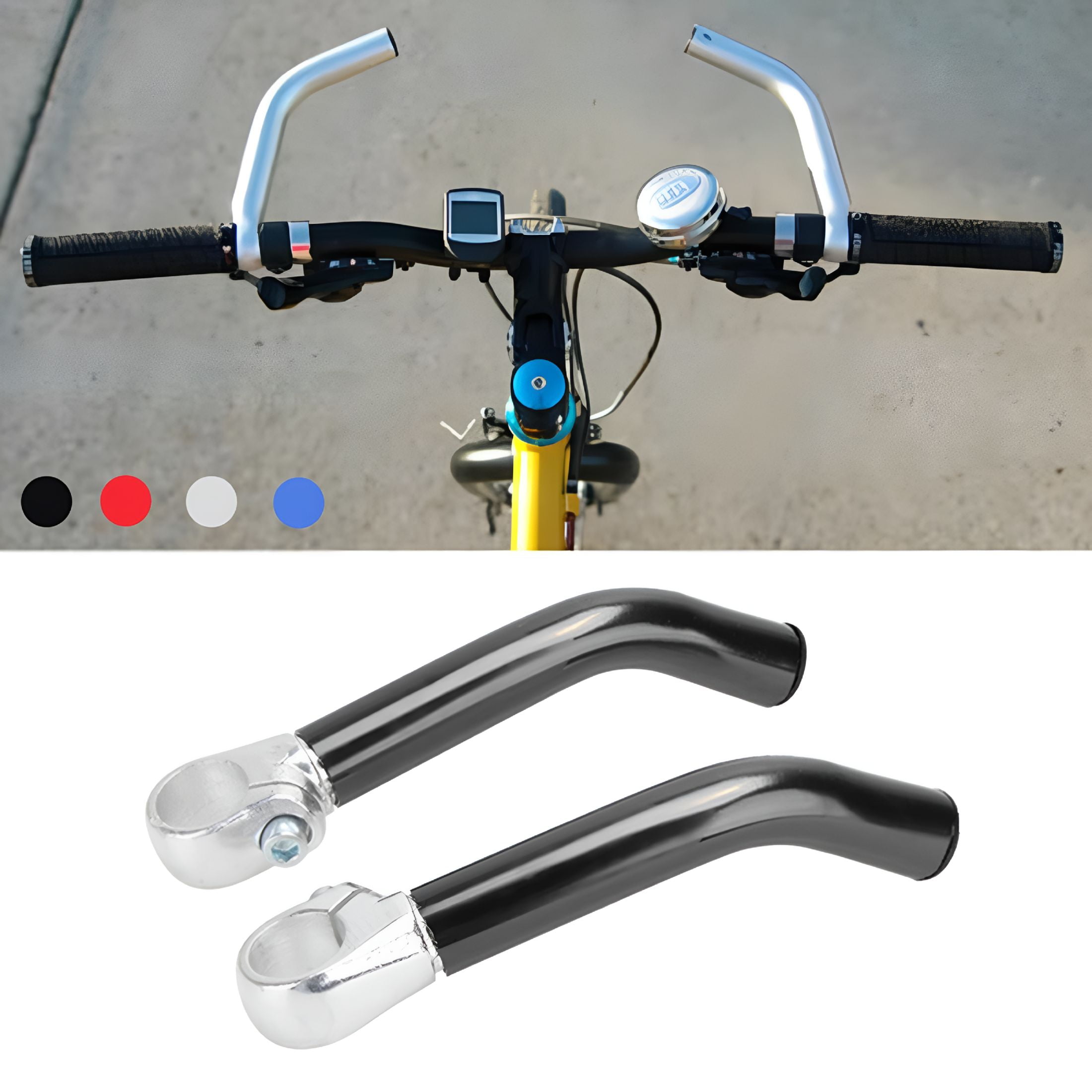 MELIVO 1 Pair of Aluminum Alloy Handlebar Extension Bars for Mountain ...