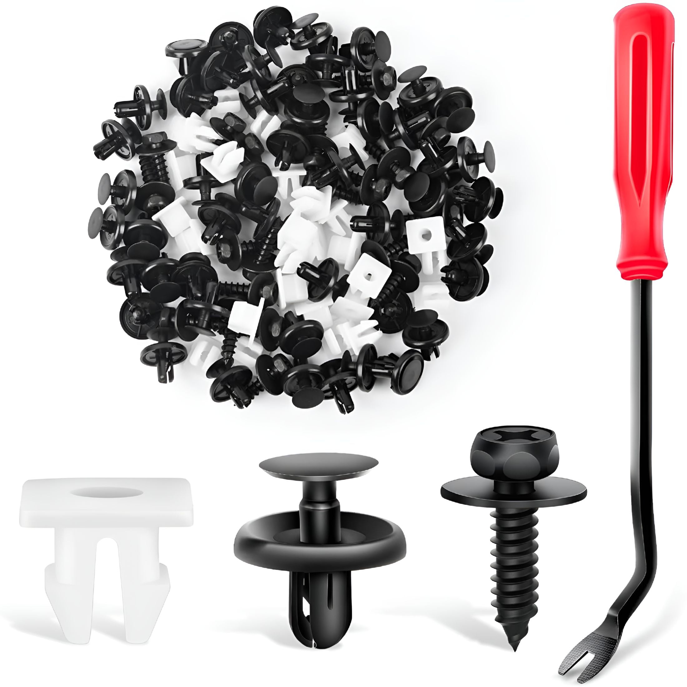 MELIVO 101Pcs Engine Under Cover Push-Type Retainer Clips, Front Bumper ...