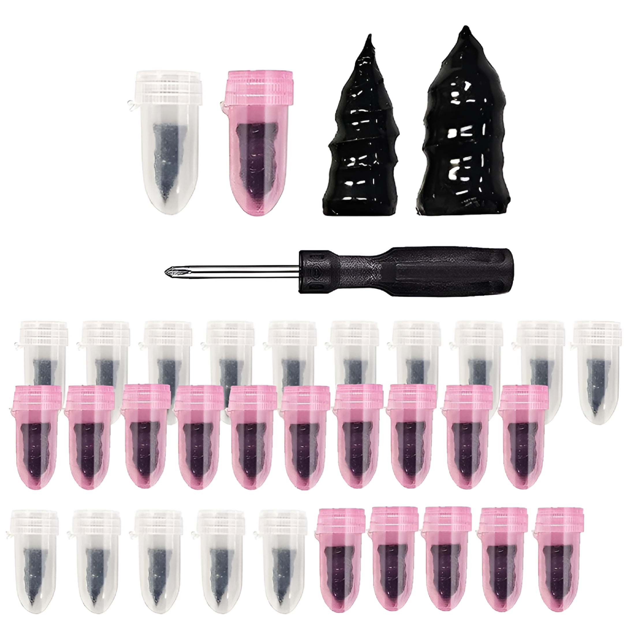 MELIVO 30+1Pc Tire Repair Rubber Nail Car Tire Repair Screw in Rubber ...