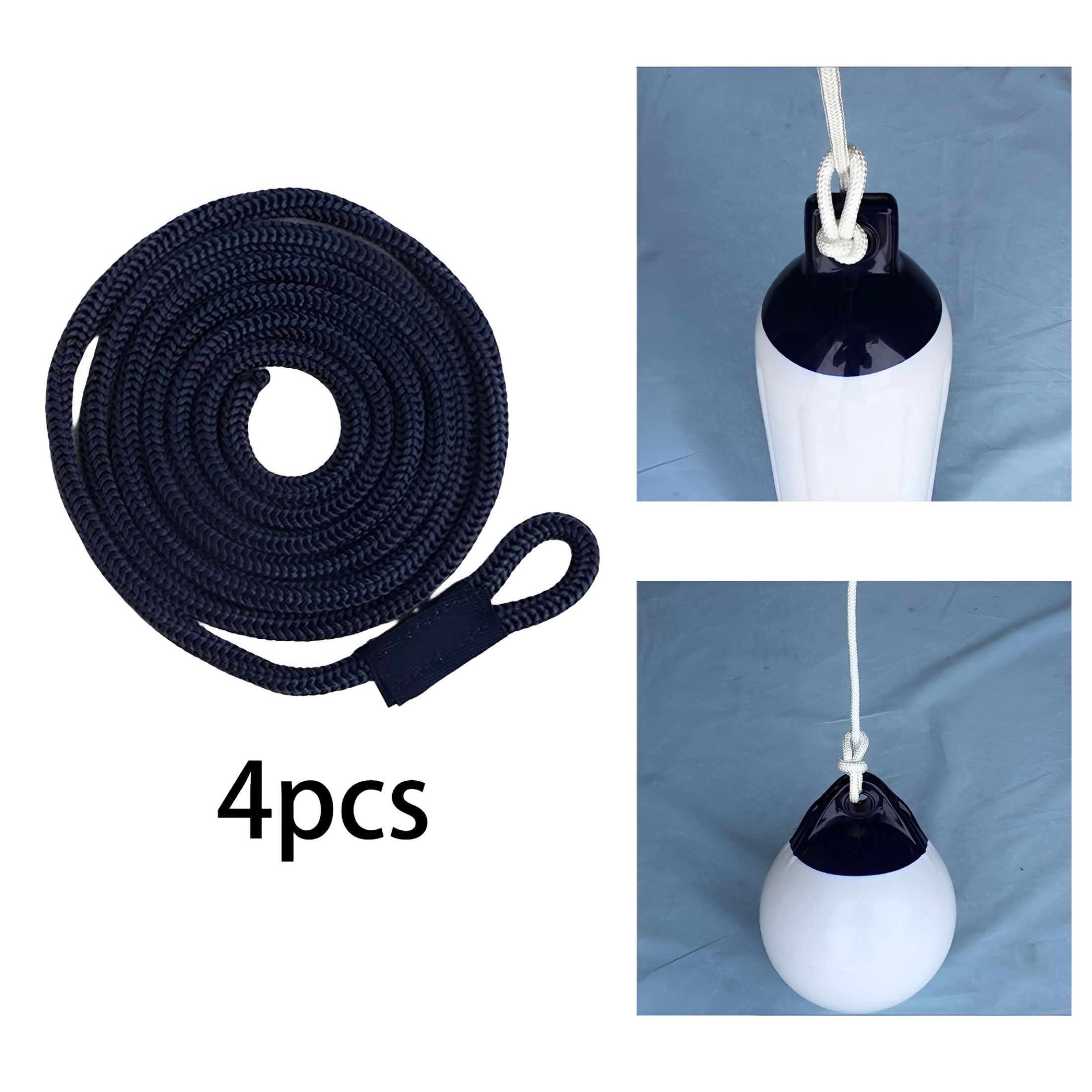 MELIVO 4Pcs Boat Bumpers, Boat Lines, for Pontoon Boat Accessories ...