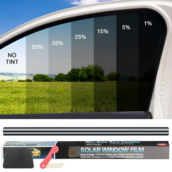 MELIVO Car Window Tint 25% VLT Film Roll Kit Uncut Decals Interior for Car Office Commercial ...