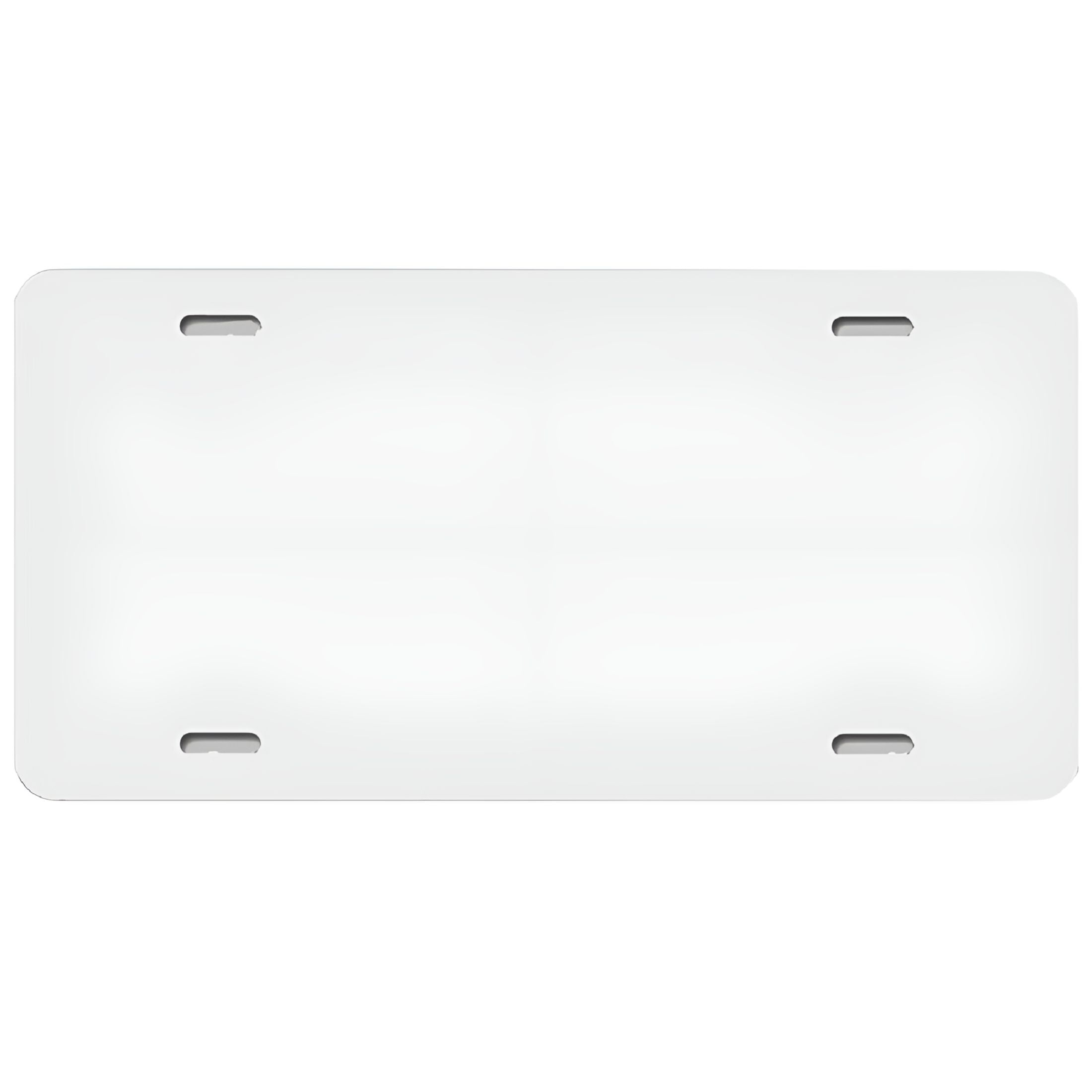 MELIVO DIY License Plate for Car Use Metal White Blank License Plate ...