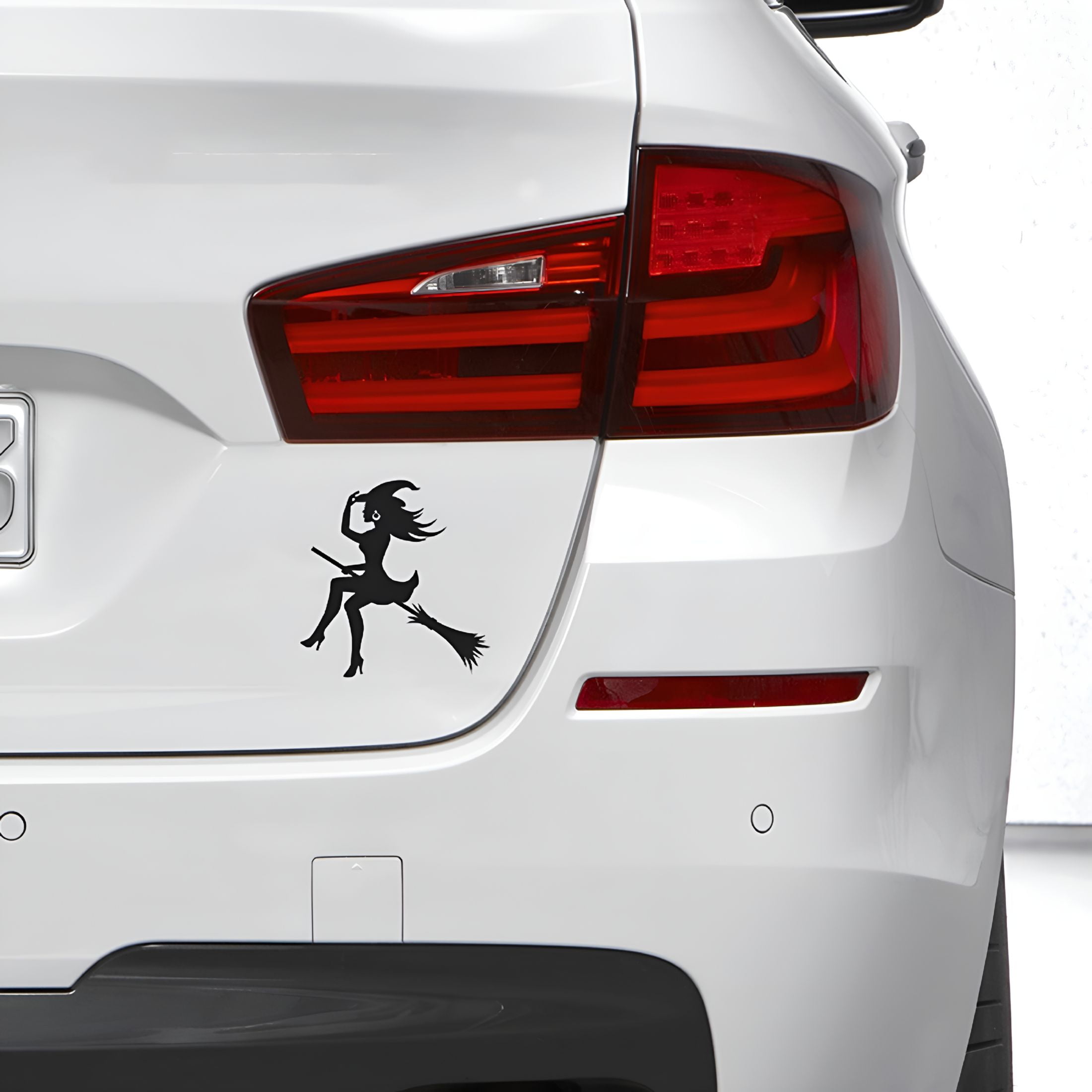 MELIVO Halloween Witch Car Sticker Flying Broom Weather-resistant Self ...