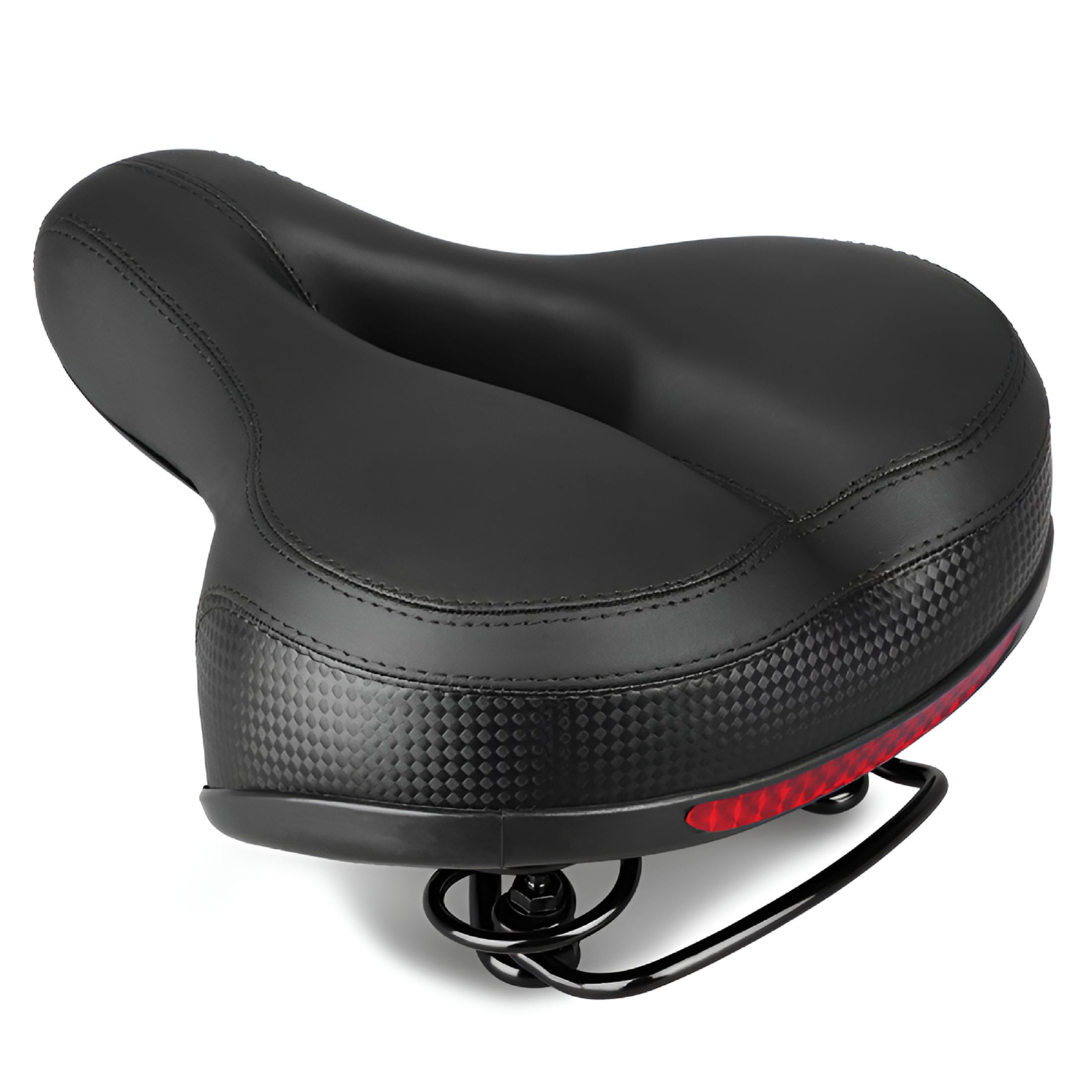 MELIVO Larger Comfort Bike Saddle 26 21Cm,Shockproof Mtb Saddle with ...