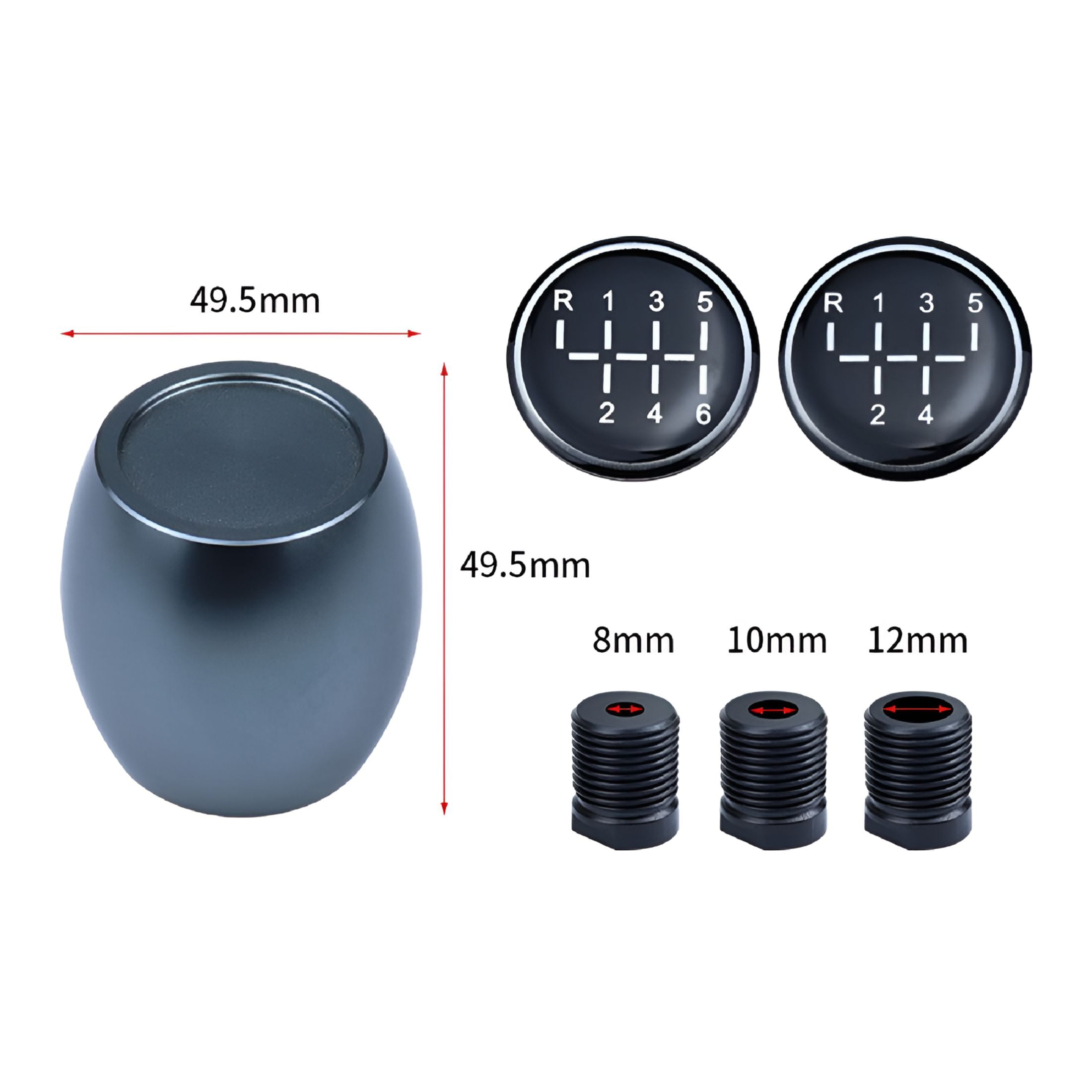 MELIVO Manual Car Racing Gear Stick Shifter Lift up Reverse Shift Knob ...