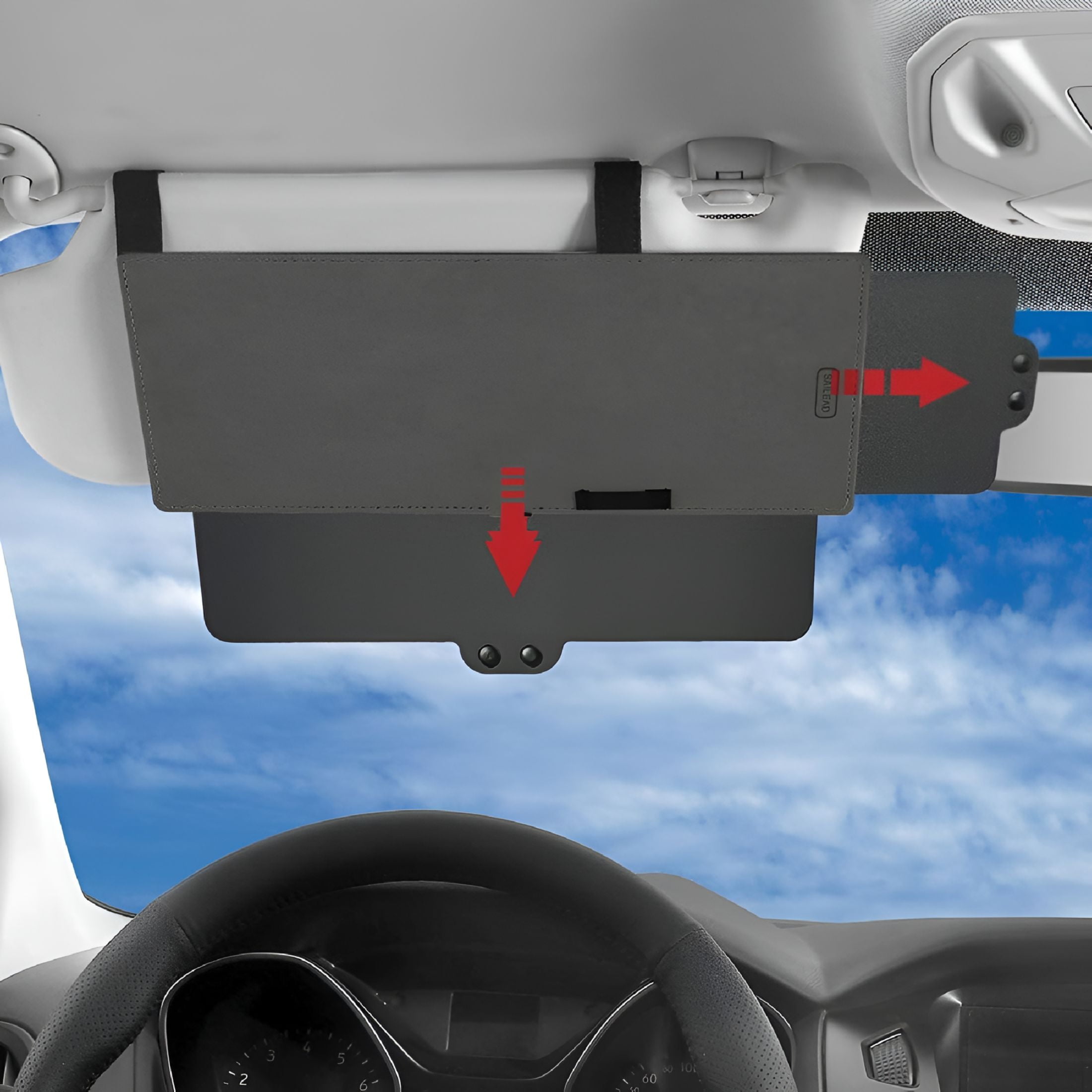 MELIVO Sun Visor Extender for Car Anti-Glare Sun Visor Car Sun Visor ...