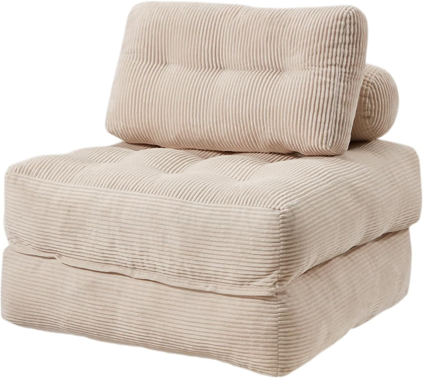 MELLCOM Foldable Sofa Bed - Adjustable Convertible Chair, Tufted ...