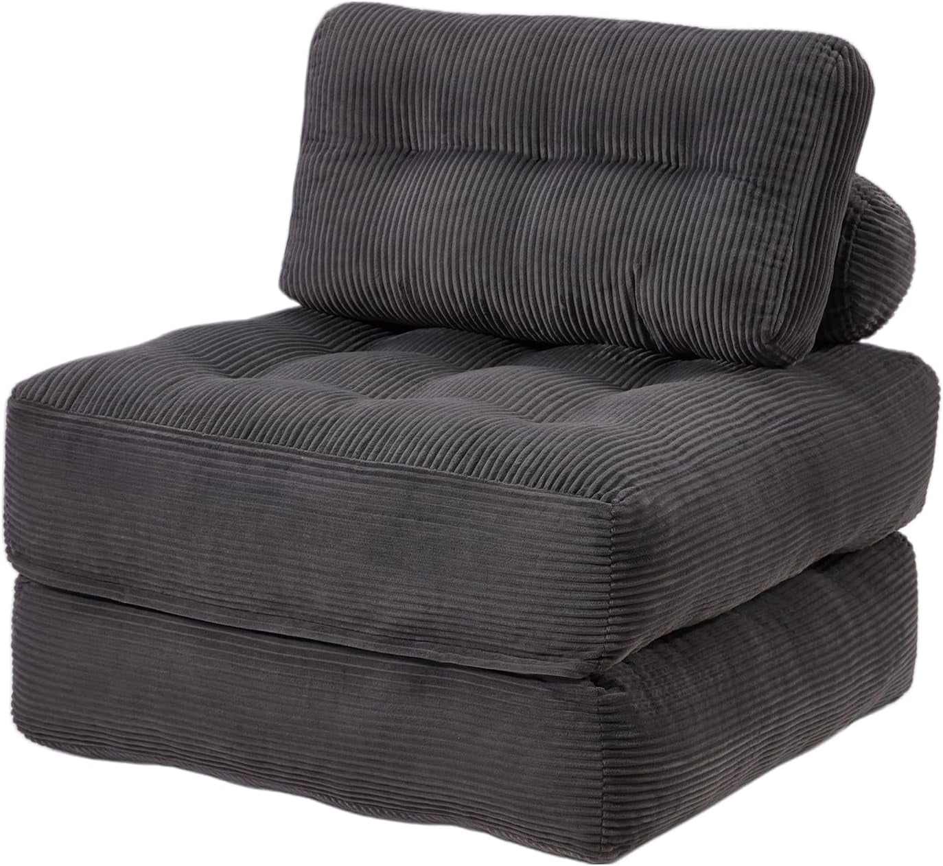 MELLCOM Foldable Sofa Bed - Adjustable Convertible Chair, Tufted ...