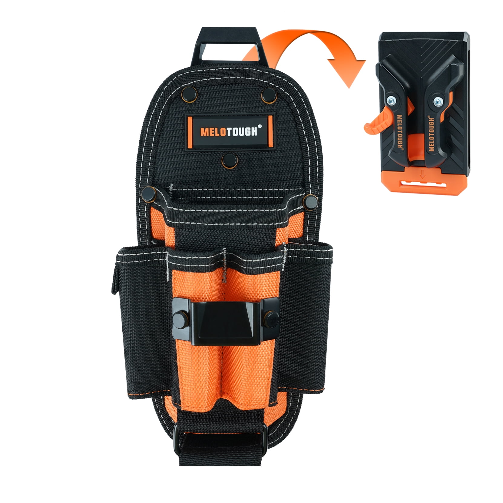 MELOTOUGH 7-Pocket Technician Pouch-Small Pocket Tool Belt Pouch with ...