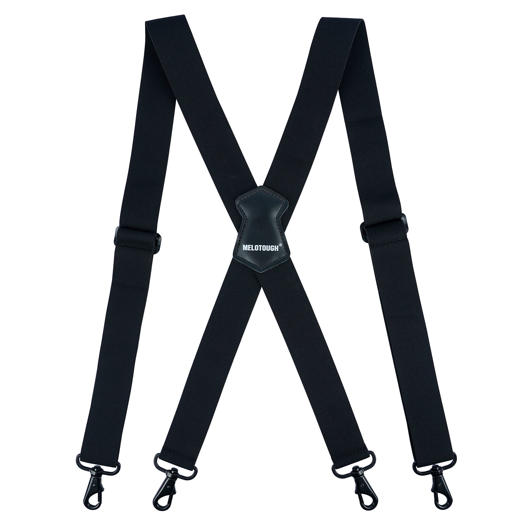 MELOTOUGH Men Suspender 1.5 Inch Wide X Back Suspender Adjustable ...