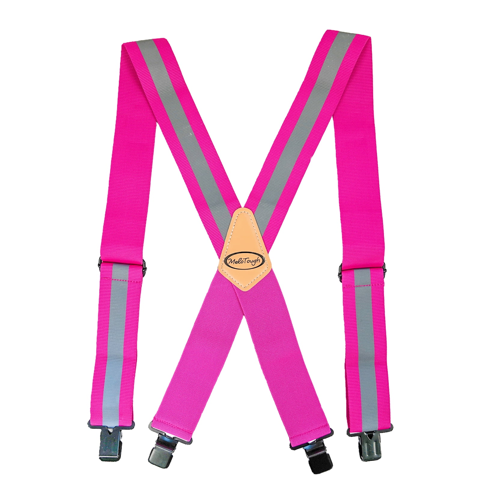 MELOTOUGH High Visibility Reflective Safety Suspenders|Durable Clip ...