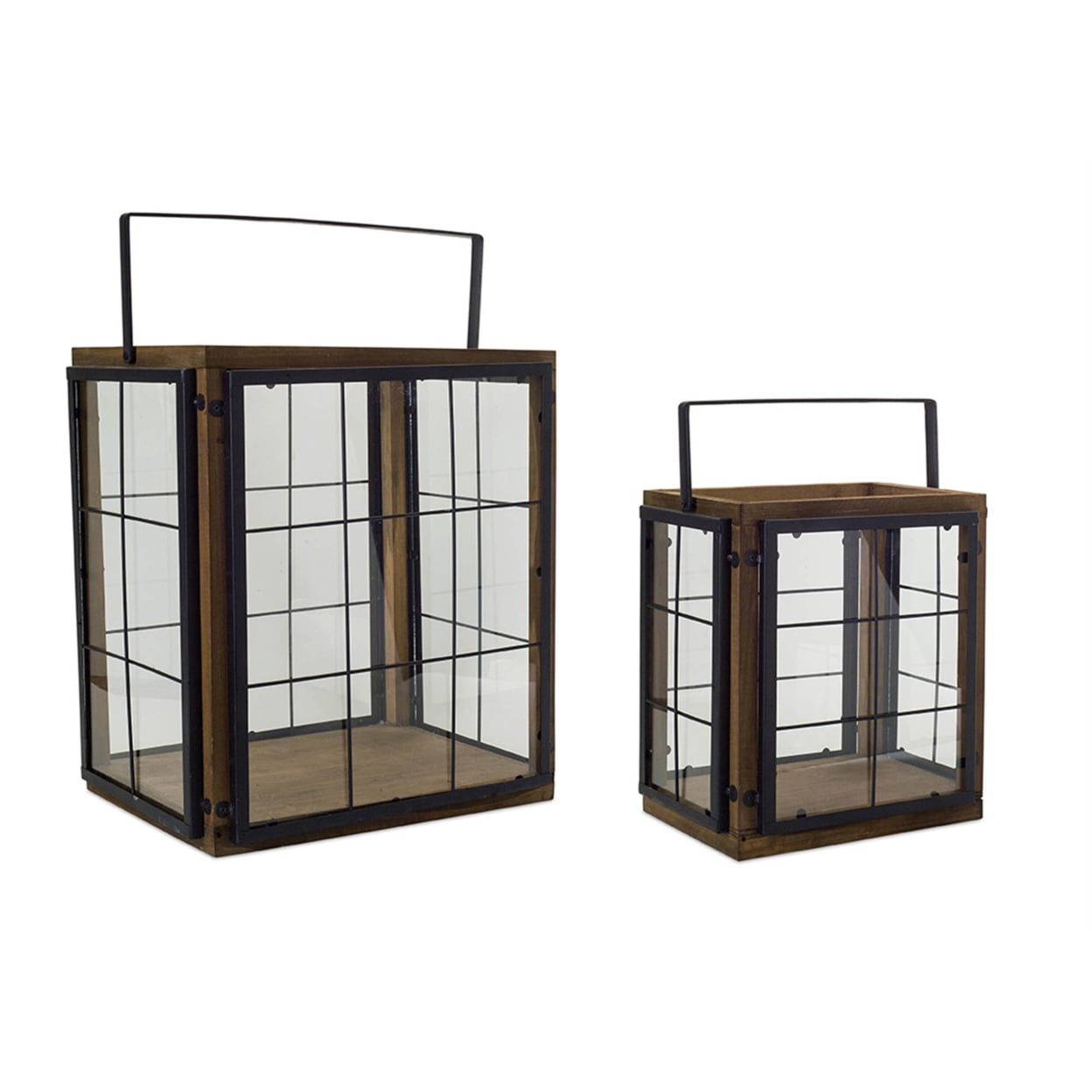Melrose Set of 2 Rectangular Boxes with Handle 19.75" - Walmart ...