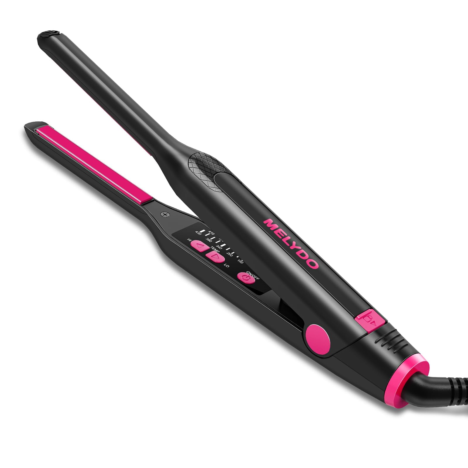 MELYDO Small Flat Iron for Short Hair, 3/10" Pencil Flat Iron with ...
