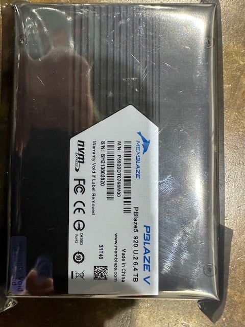 MEMBLAZE D920 OP 6.4TB P5920DT0768M00 2.5 NVME SSD WITHOUT TRAY ...