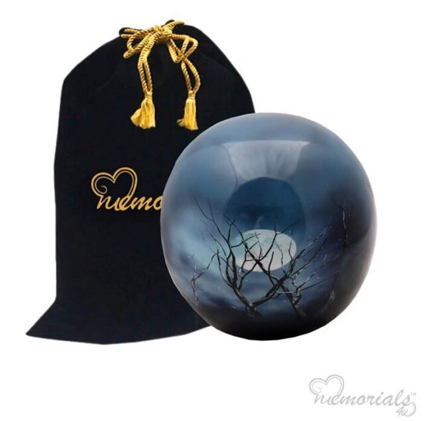 Memorials4u Midnight Moon Sphere Cremation Urn - 210 Cubic Inches ...