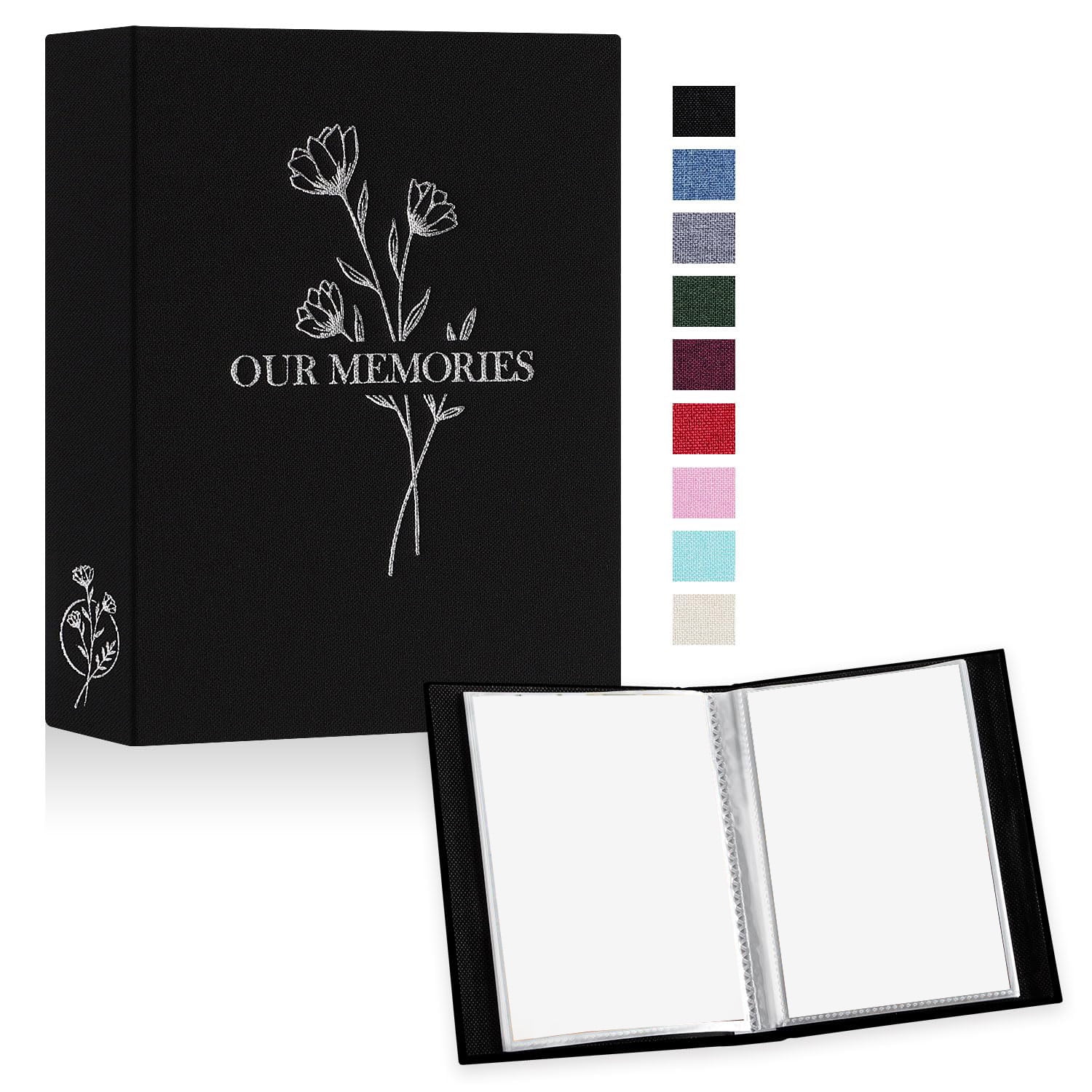 OUR MEMORIES 4x6 Photo Album 2 Pack, Small Mini Picture Book Holds 50 ...