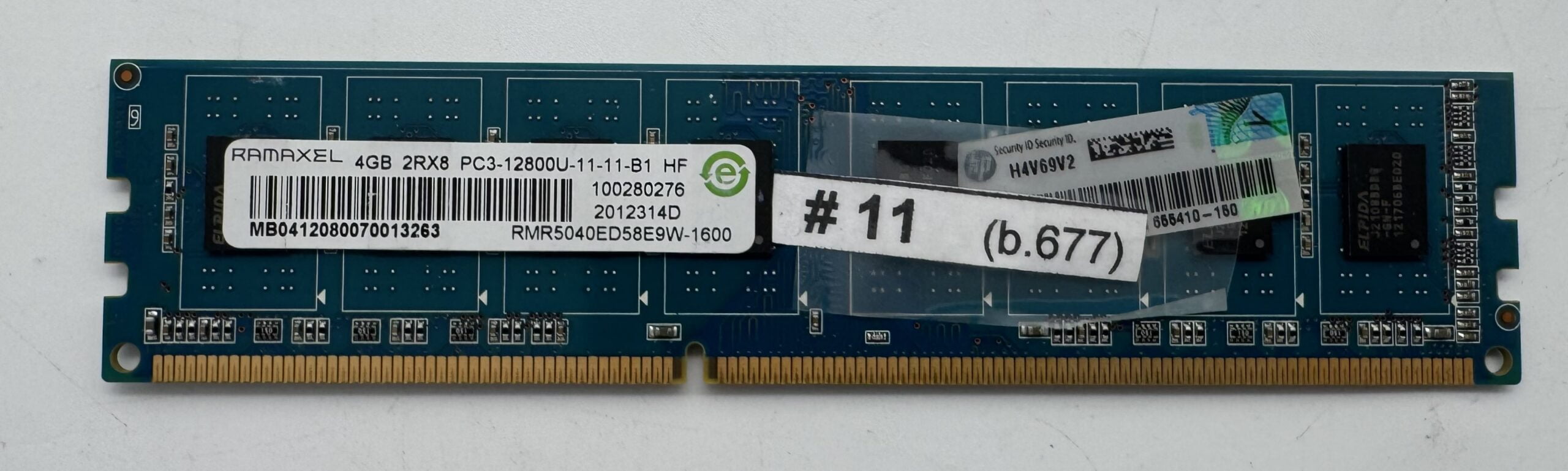 Memory 4gb 2rx8 pc3-12800u rmr5040ed58e9w-1600, 655410-150 - Walmart.com