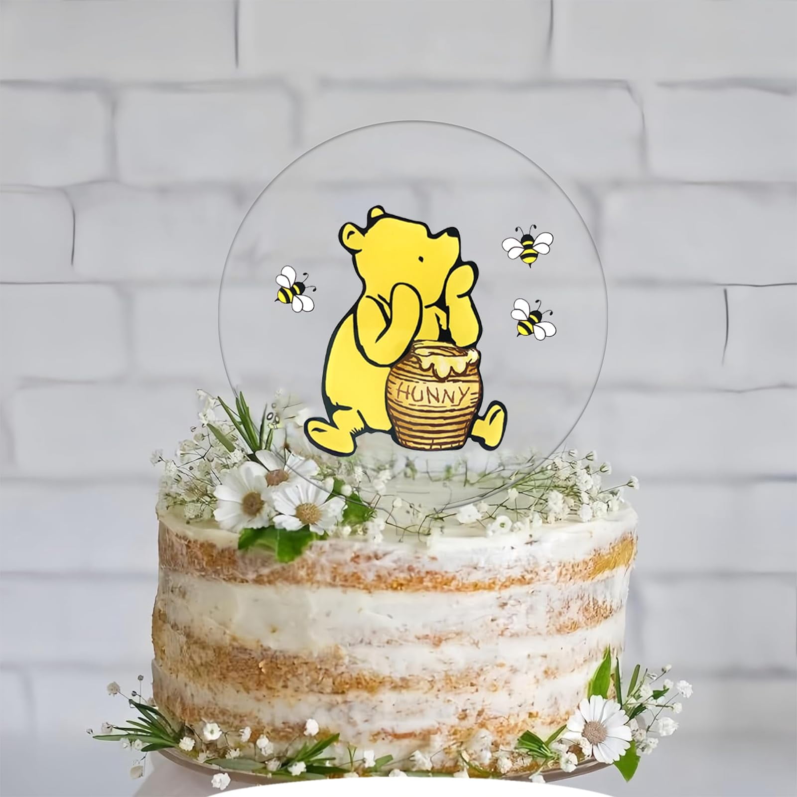 MEMOVAN Winnie Cake Topper Welcome Oh RST1 Baby Acrylic Cake Cupcake ...