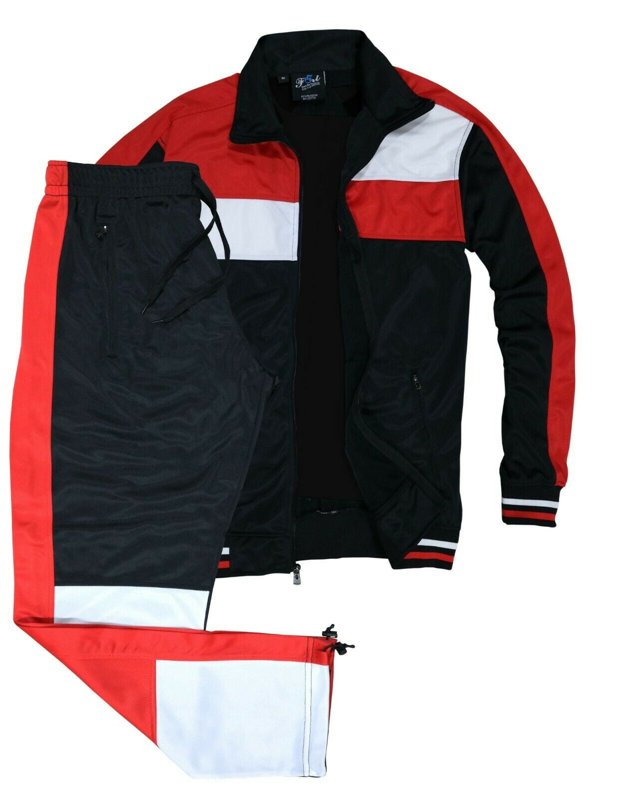 MEN COLOR BLOCK TRACKSUIT - Walmart.com