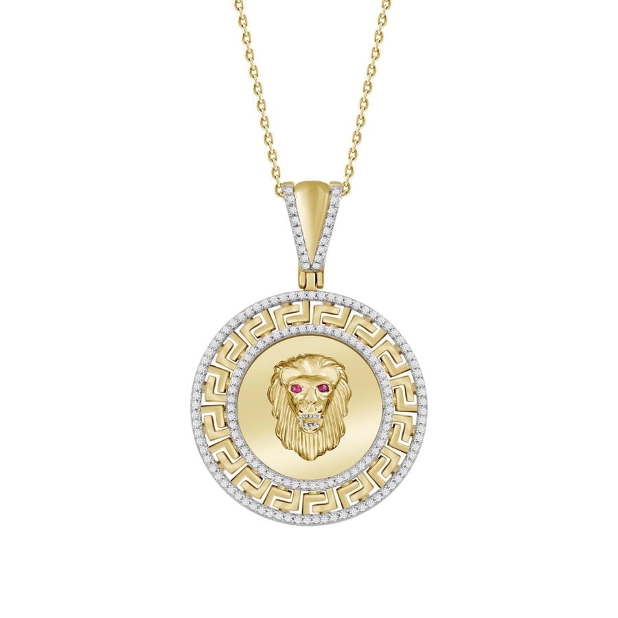 Bellano Men's Charm 0.50Ct Round Diamond 10K Yellow Gold - Walmart.com