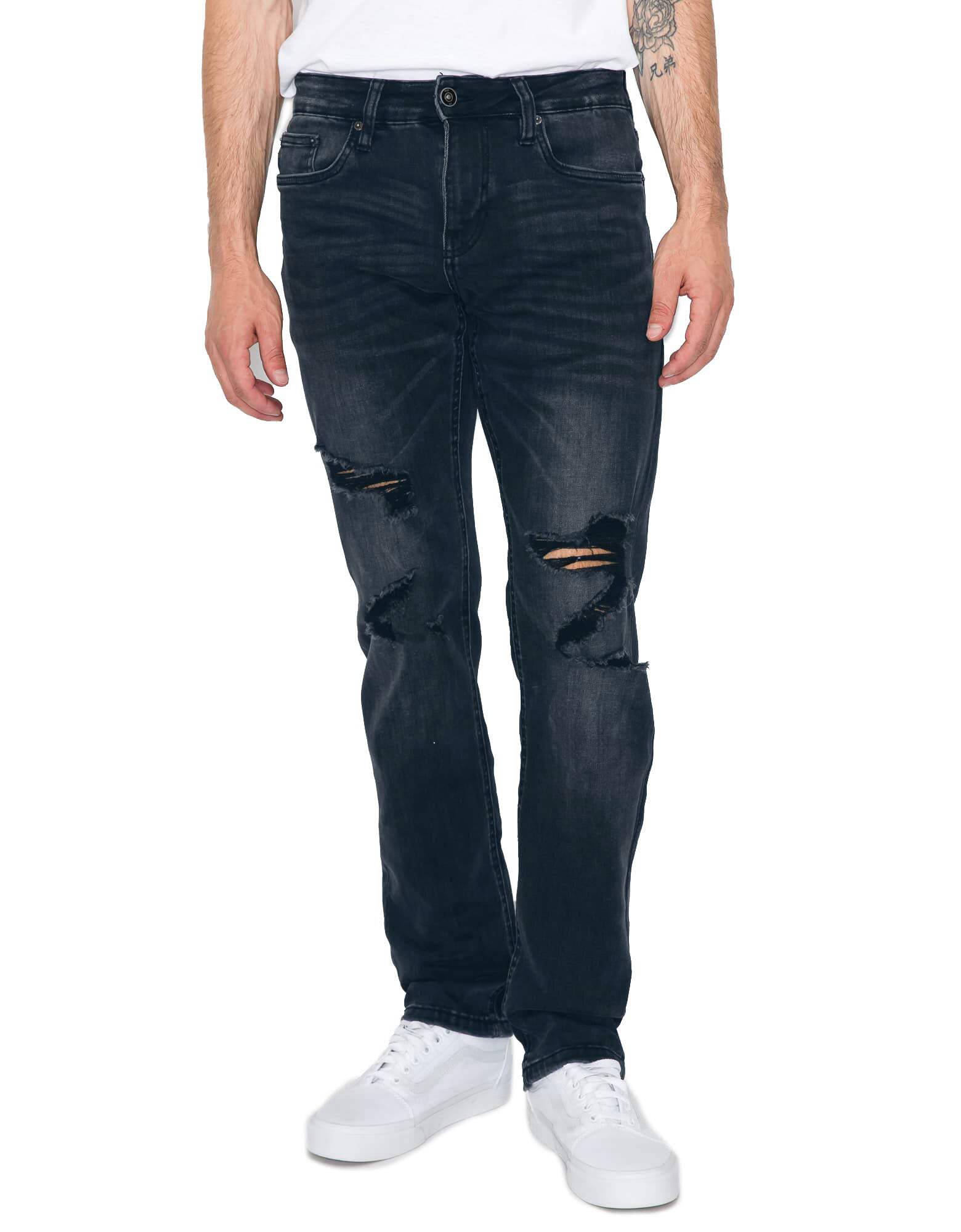 MEN'S CLAW RIPPED SKINNY FIT JEANS - Walmart.com