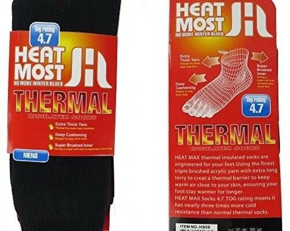 MEN'S HEATED THERMO SOX INSULATED SOCKS " 4.7 Tog rating & Ski Fur ...