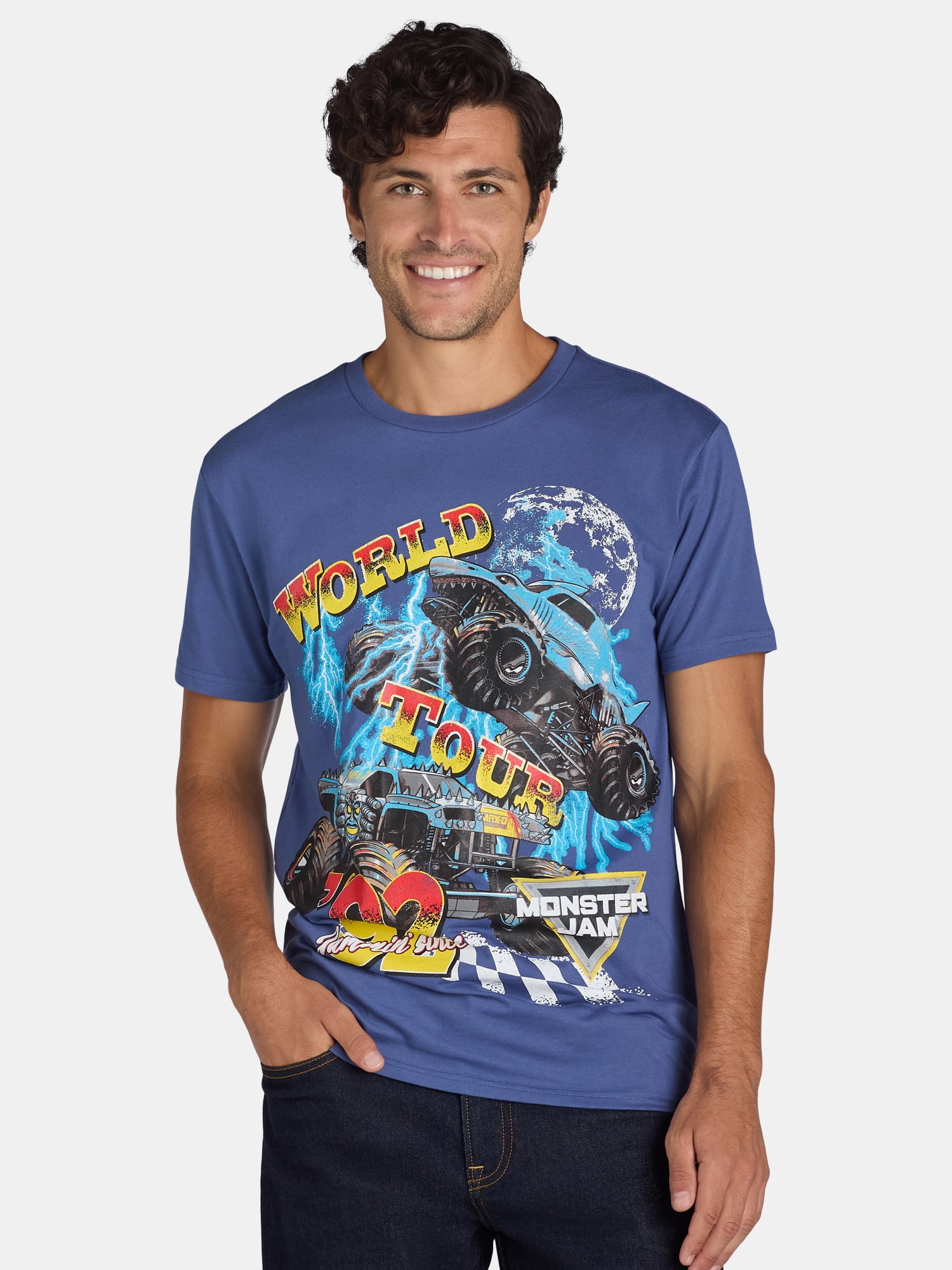Monster Jam Men's Graphic Tee with Short Sleeves, Sizes S-3XL - Walmart.com