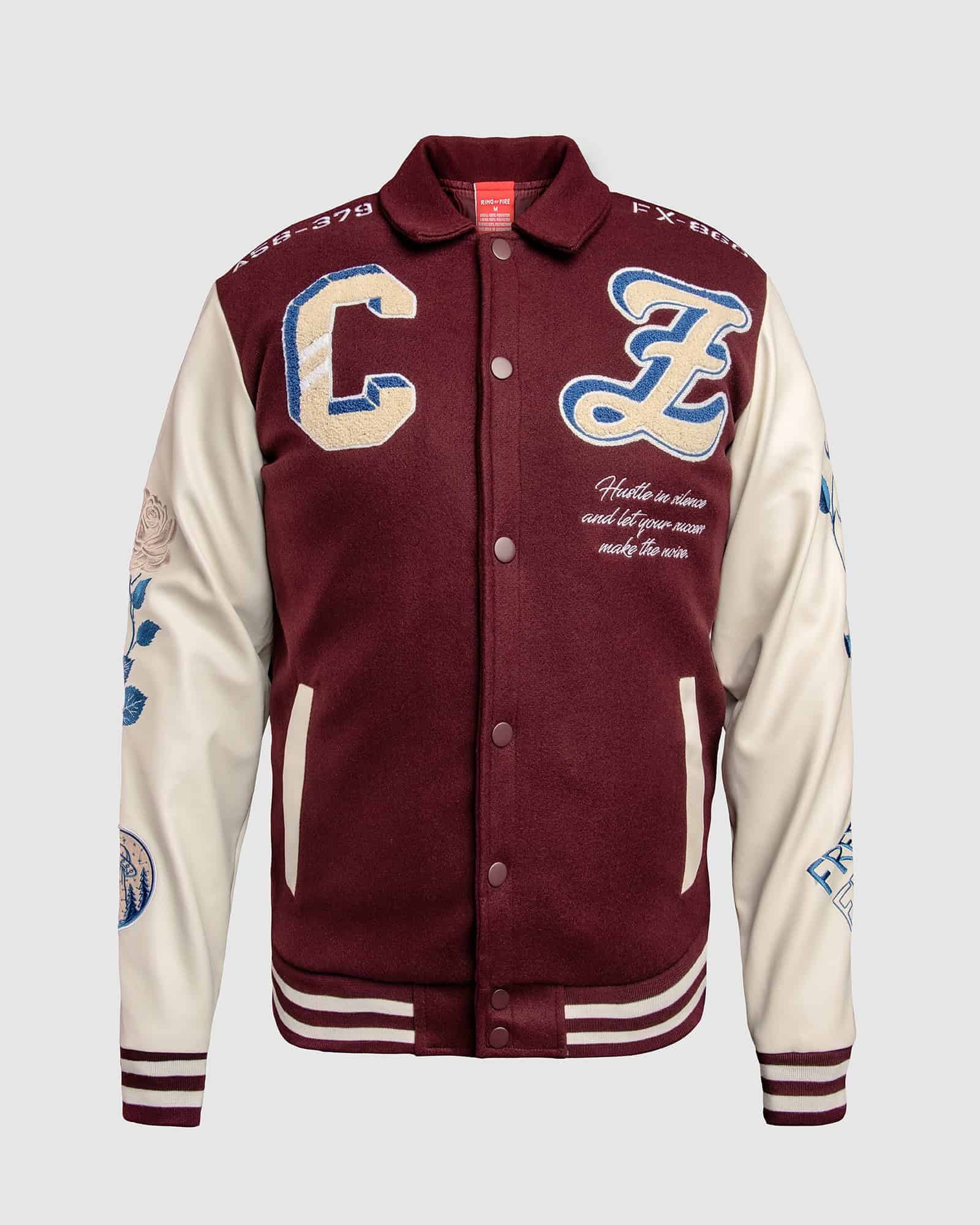 MEN'S PARADISE WOOLEN PATCHED VARSITY JACKET - Walmart.com