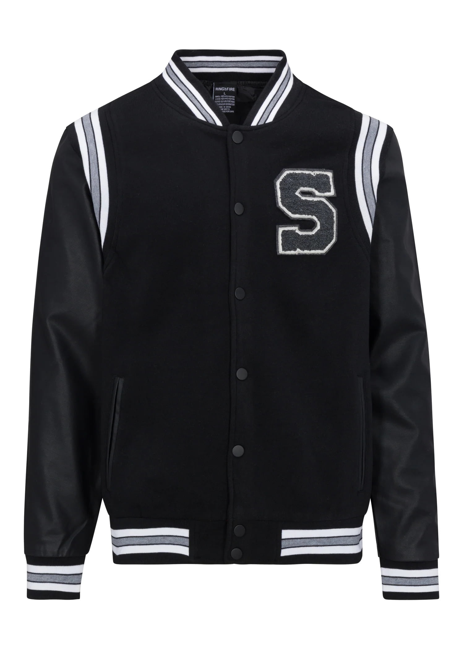 MEN'S STARTER VARSITY PATCH JACKET - Walmart.com