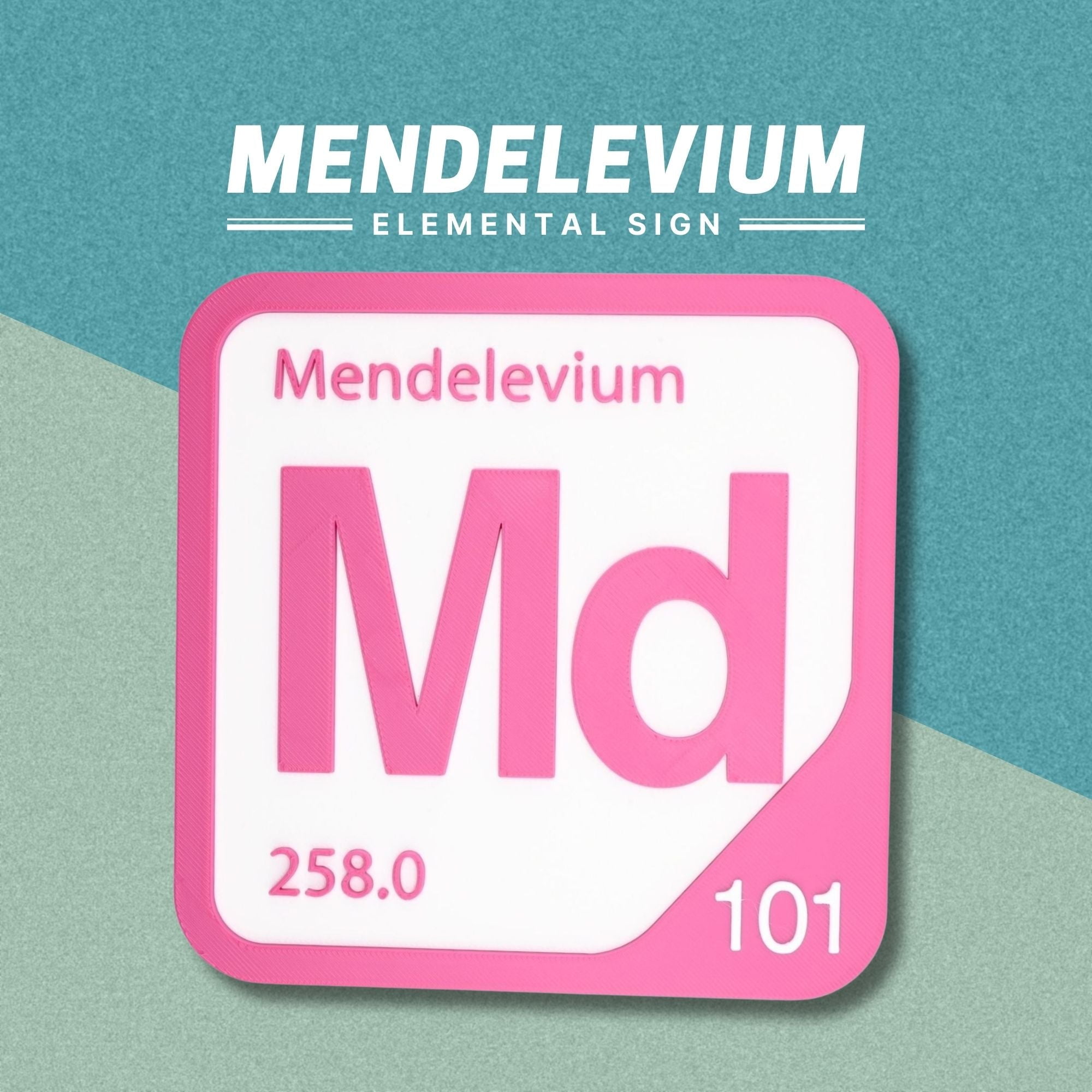 MENDELEVIUM Periodic Table Tile – Educational Wall Art for Science ...