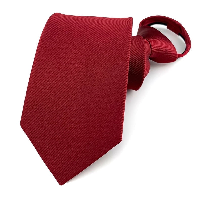 MENDENG Red Zipper Ties for Men Adjustable 3.15" Classic Neckties for ...