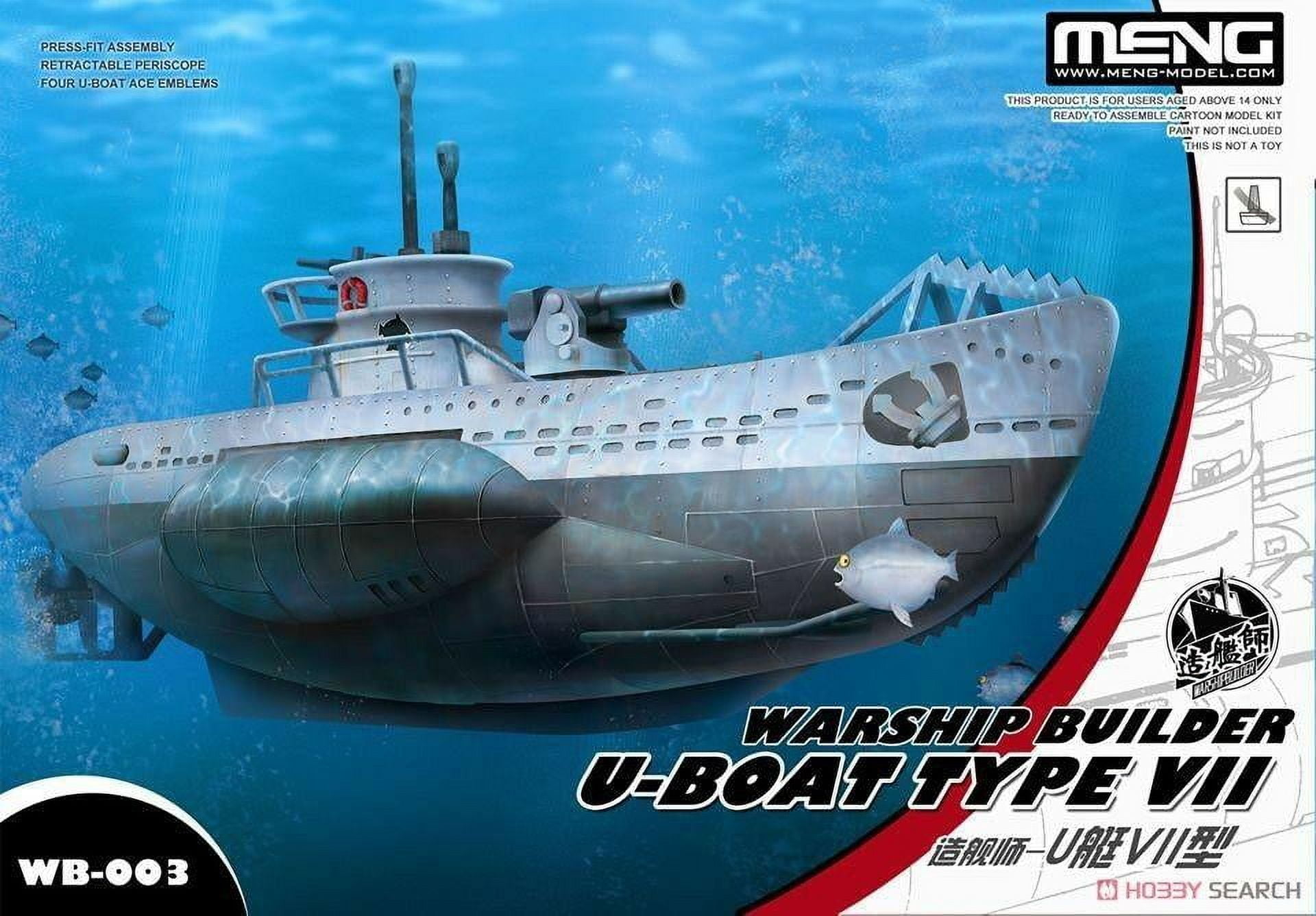 MENG MODEL WB-003 Warship Builder U-Boat Type VII [Q Edition] Cute ...