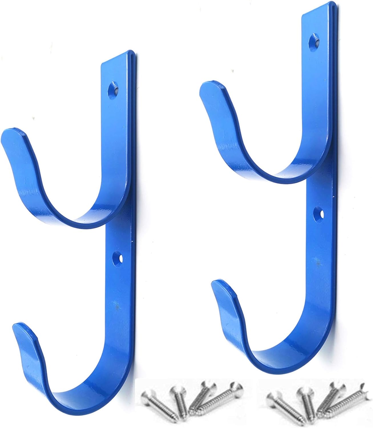 MENG ZHI AO 2 Pcs Heavy Duty Blue Aluminium Wide Pool Pole Hanger ...