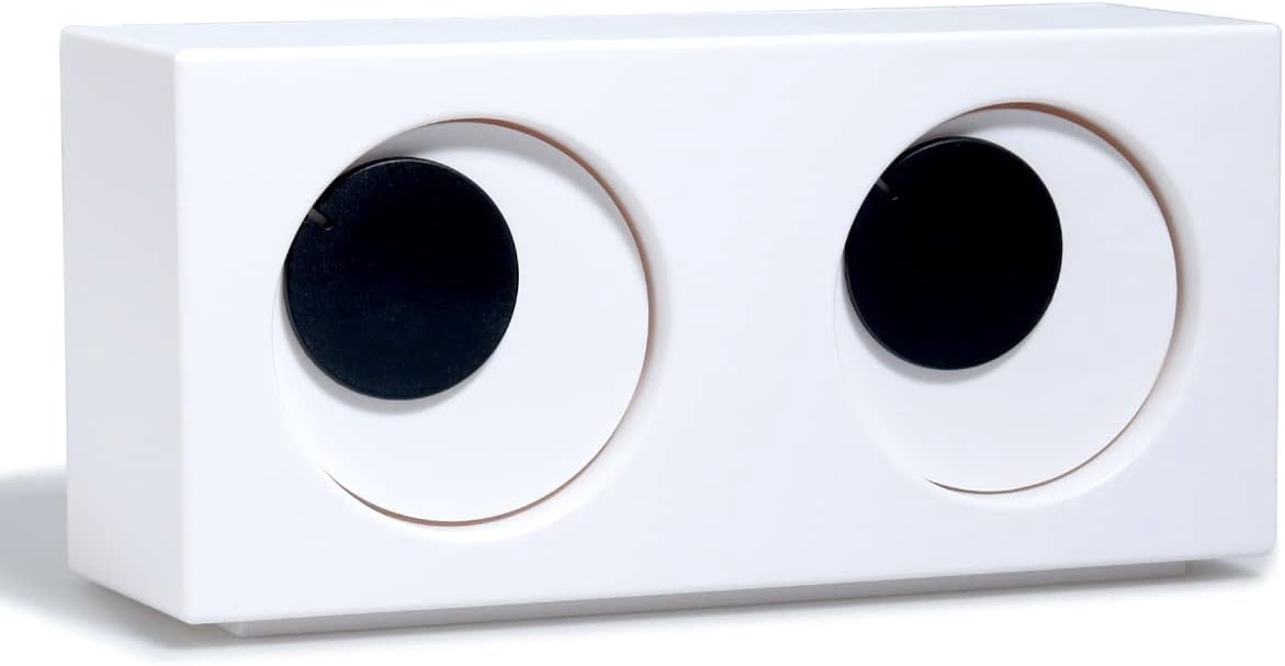 MENG ZHI AO Desktop Big Eyes Clock Rotating Eyes Clock Creative Funny ...