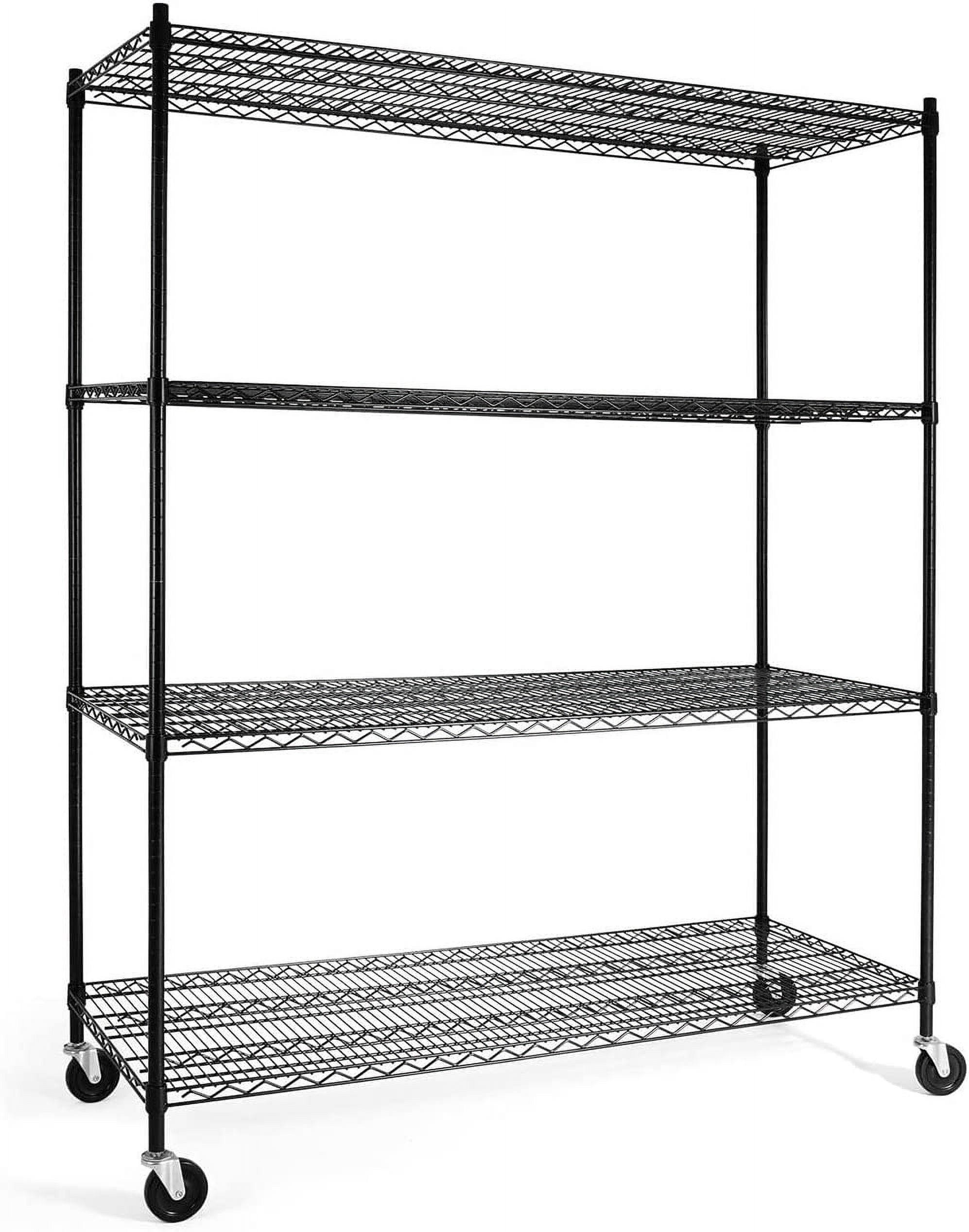 MENGGE 4-Tier Commercial Grade Heavy Duty Adjustable Height Wire ...