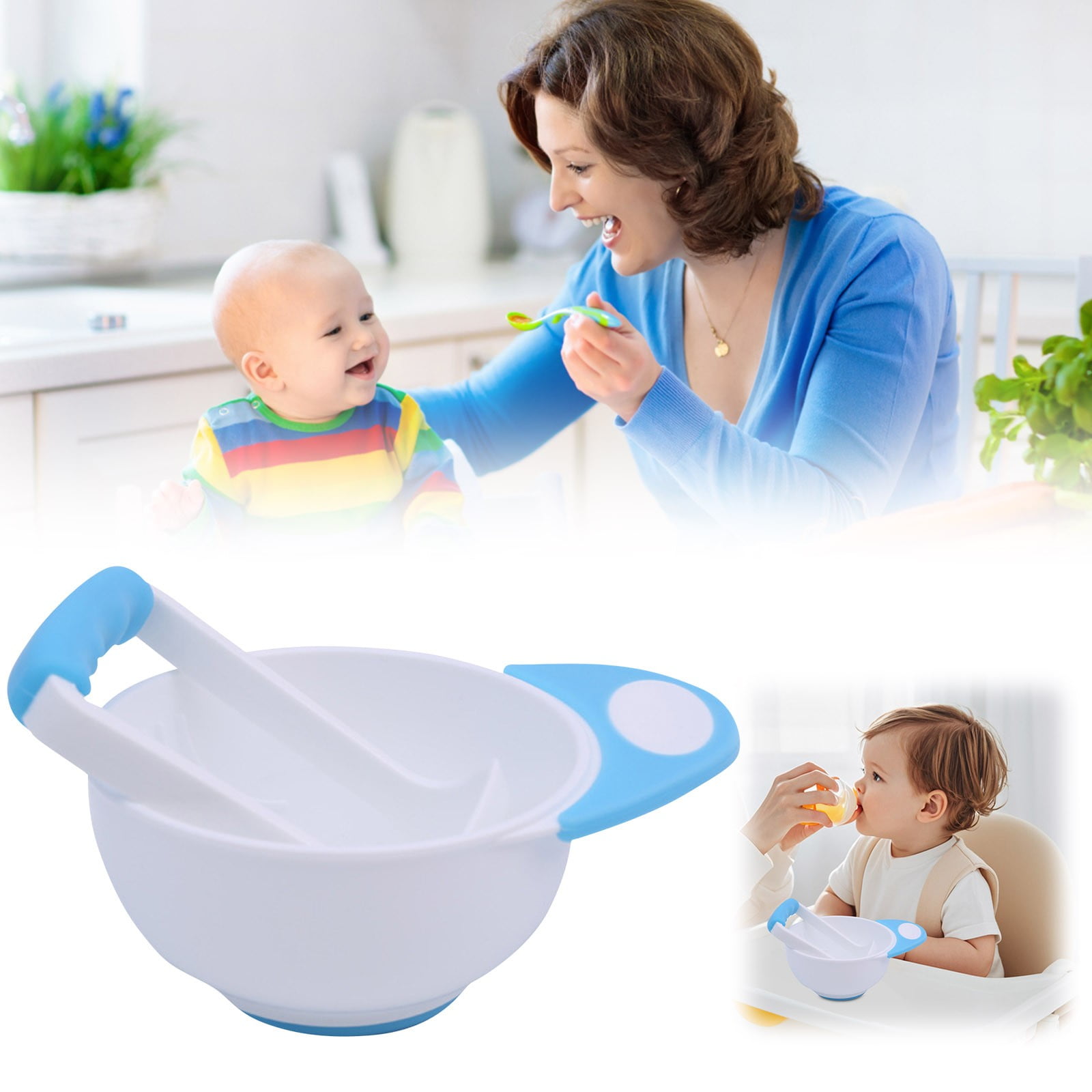 MENGYKE Baby Food Maker Set - Toddler Food Mills Mash Bowl with Handle ...