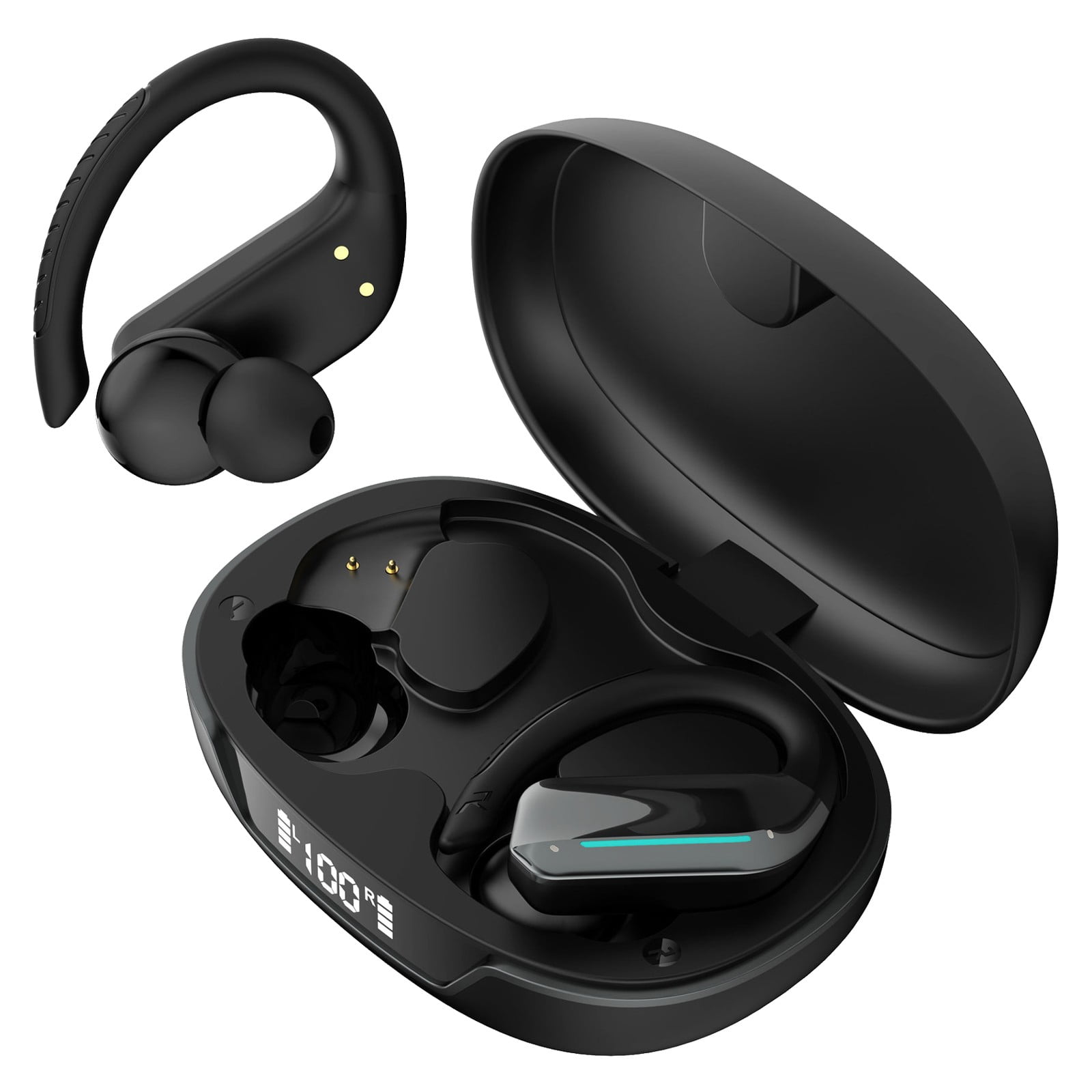 MENGYKE Ear Hook Headphones That Don't Hurt When Worn For A Long Sports ...