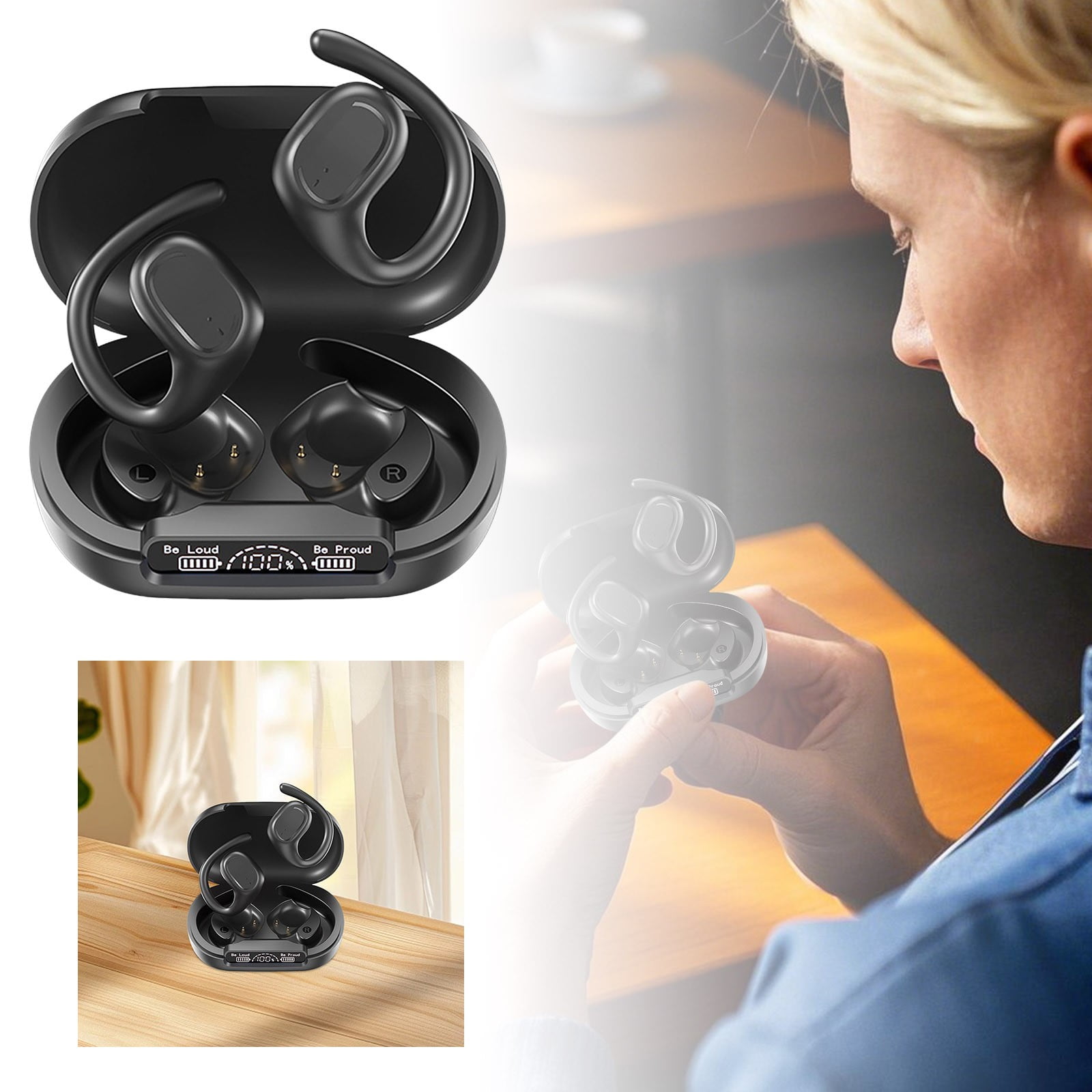 MENGYKE M200 Headset With AI Smart Translation And 58H Battery Life ...