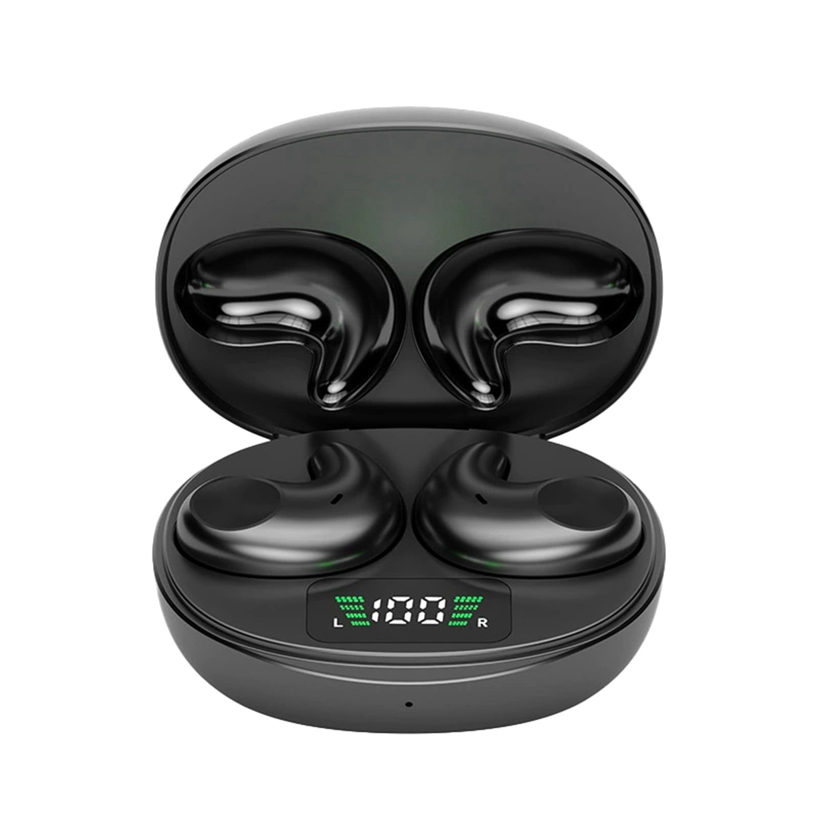 MENGYKE Wireless Headset Digital Display Screen Noise Reduction Super ...