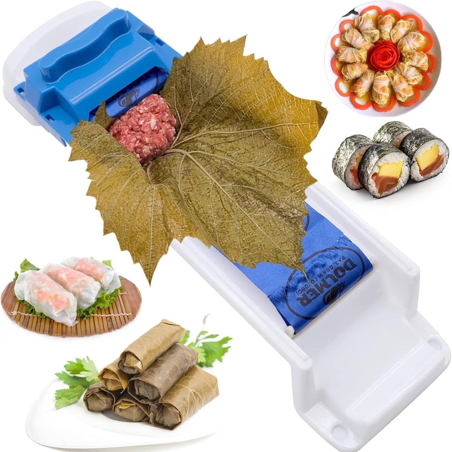 MENRKOO Grape Leaves Roller, Spring Roll Maker Grape Leaves Roller ...