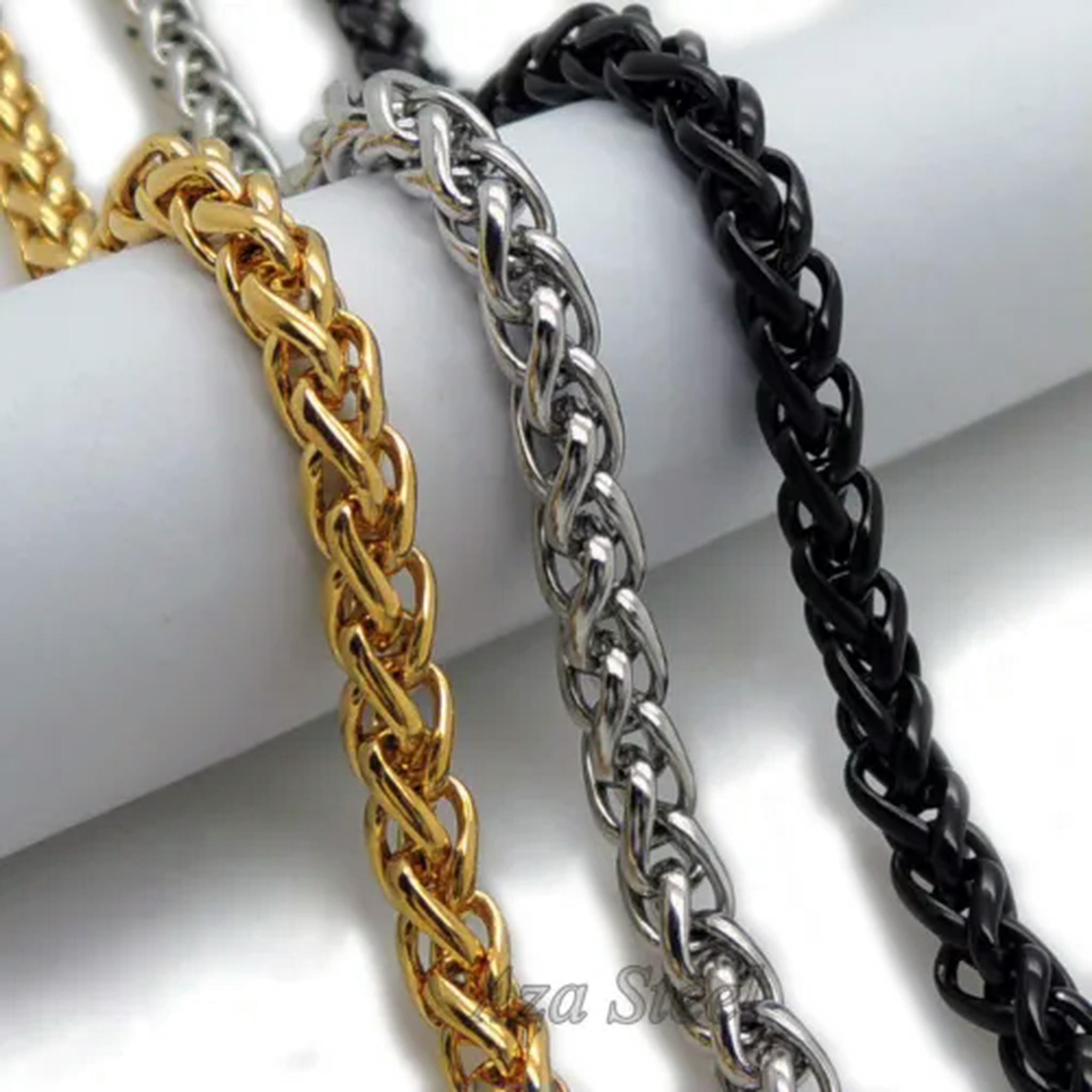 MENS 6MM Gold/Black/Silver 16