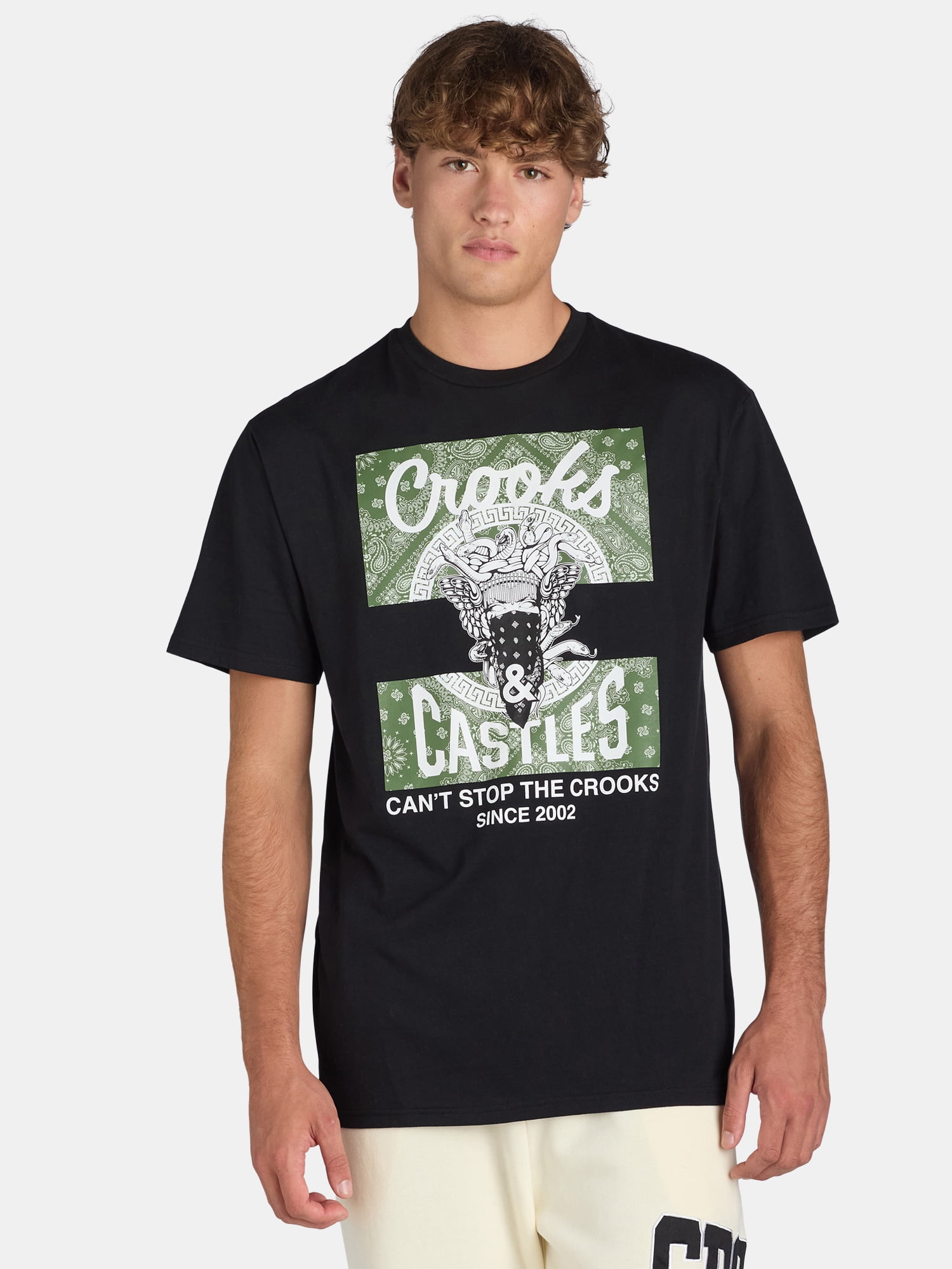 Crooks & Castles Men's Gangster Medusa Graphic Tee, XS-3XL, Bold ...