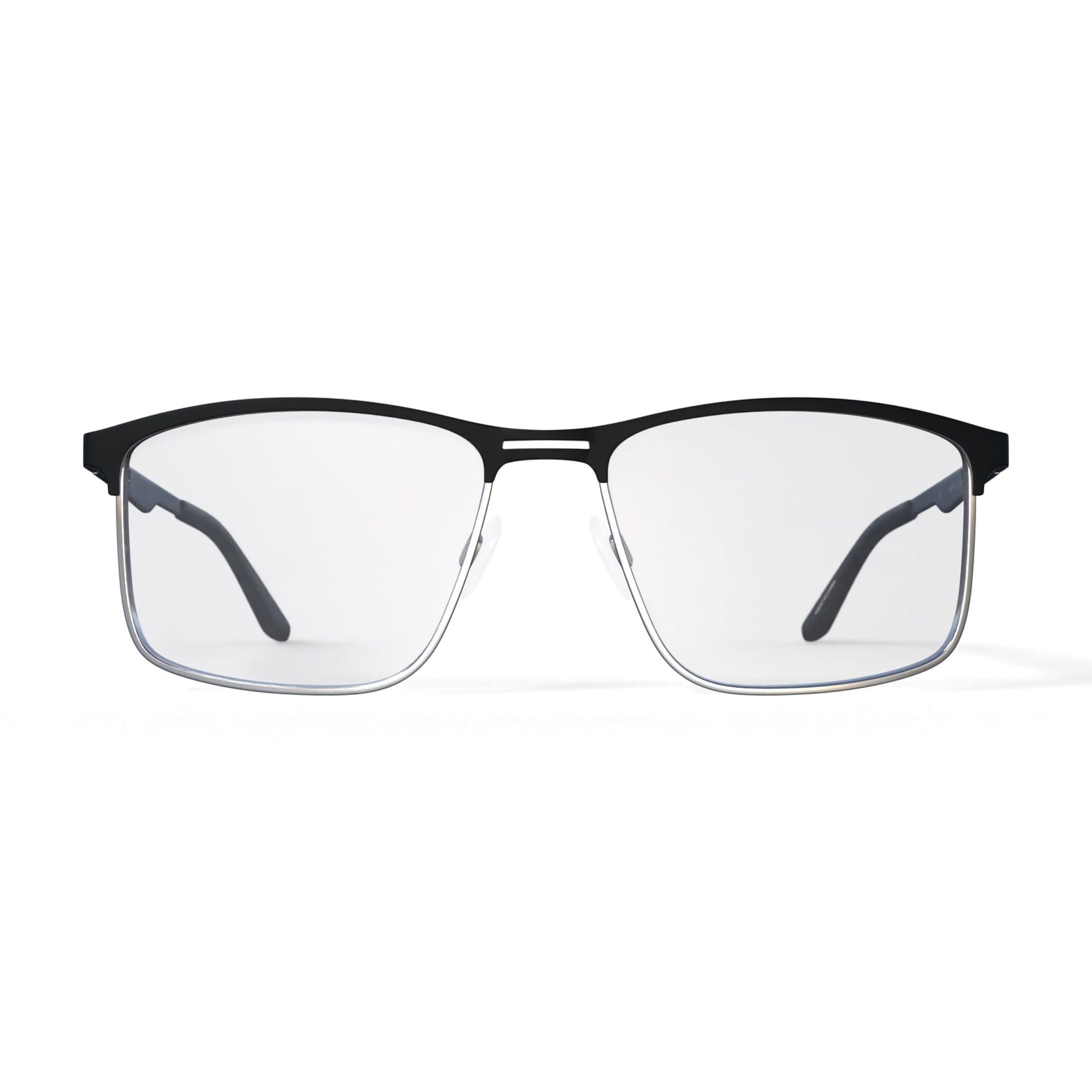 Walmart Men's Dwaine Browline Prescription Eyeglasses with Case, Black ...