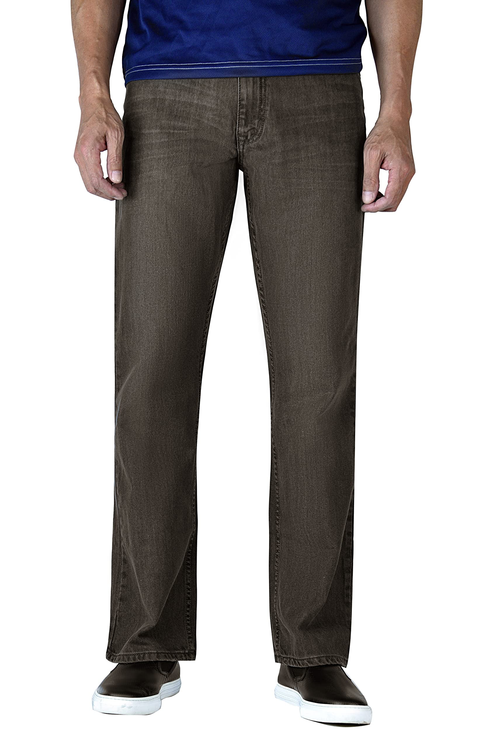 MENS FASHION BOOTCUT JEANS REGULAR FIT BLACK SIZE 30X32 - Walmart.com