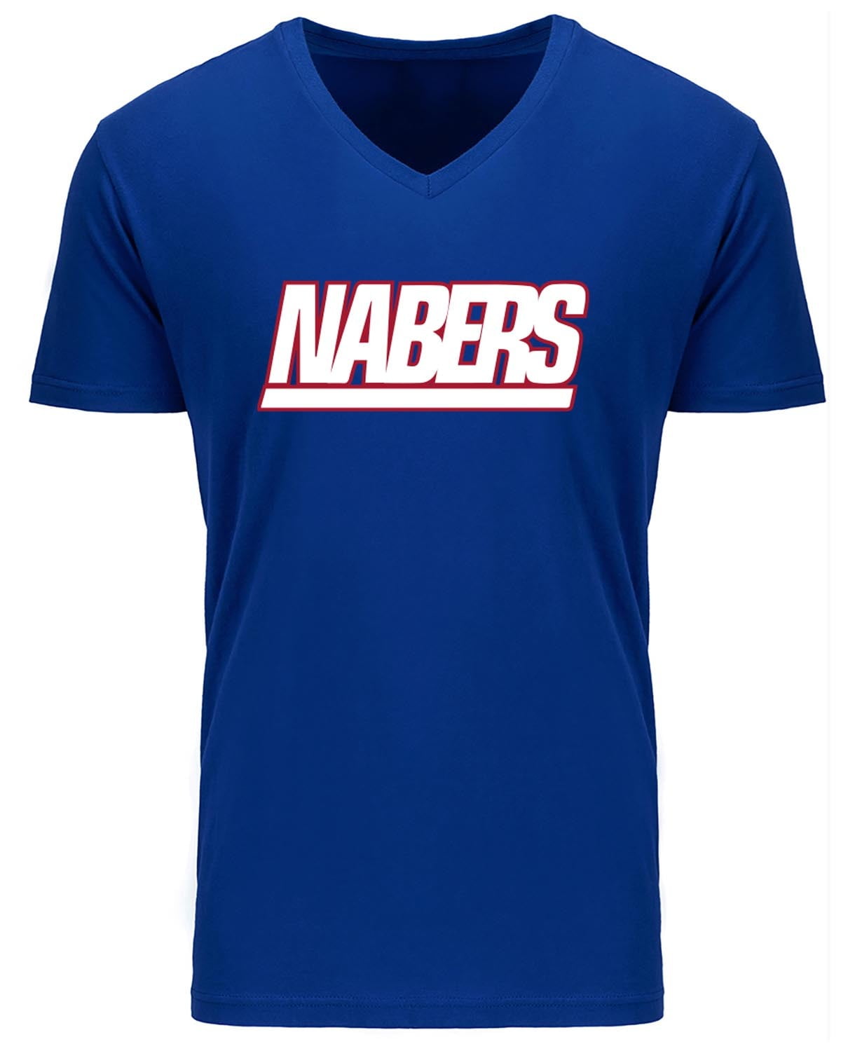 MENS V NECK Malik Nabers Logo New York Shirt T-Shirt - Walmart.com